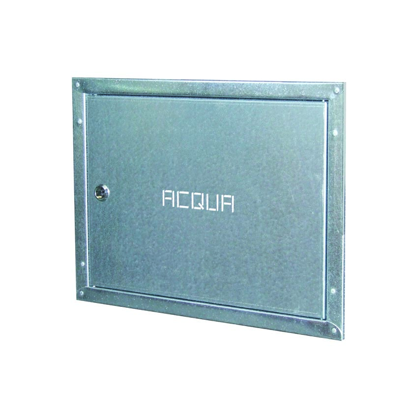 Sportello contatore acqua con cornice da incasso in acciaio inox sport ...