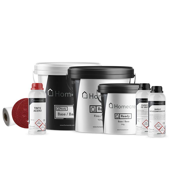 Kit de microciment prêt à appliquer sur des murs de 5 m2 (24 couleurs ...