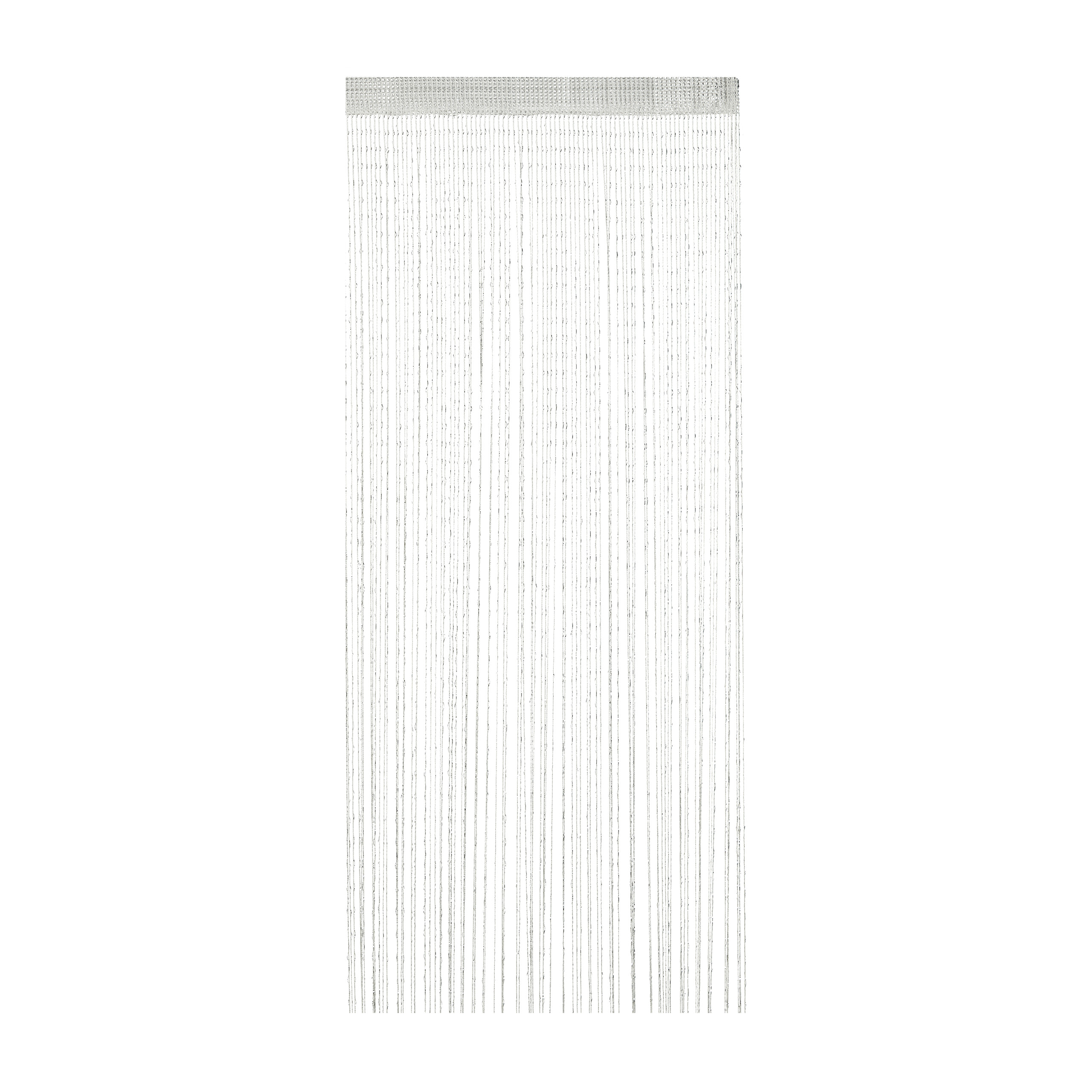 Relaxdays Rideau fils blanc brillant rideau de porte fenêtre rideau de ...