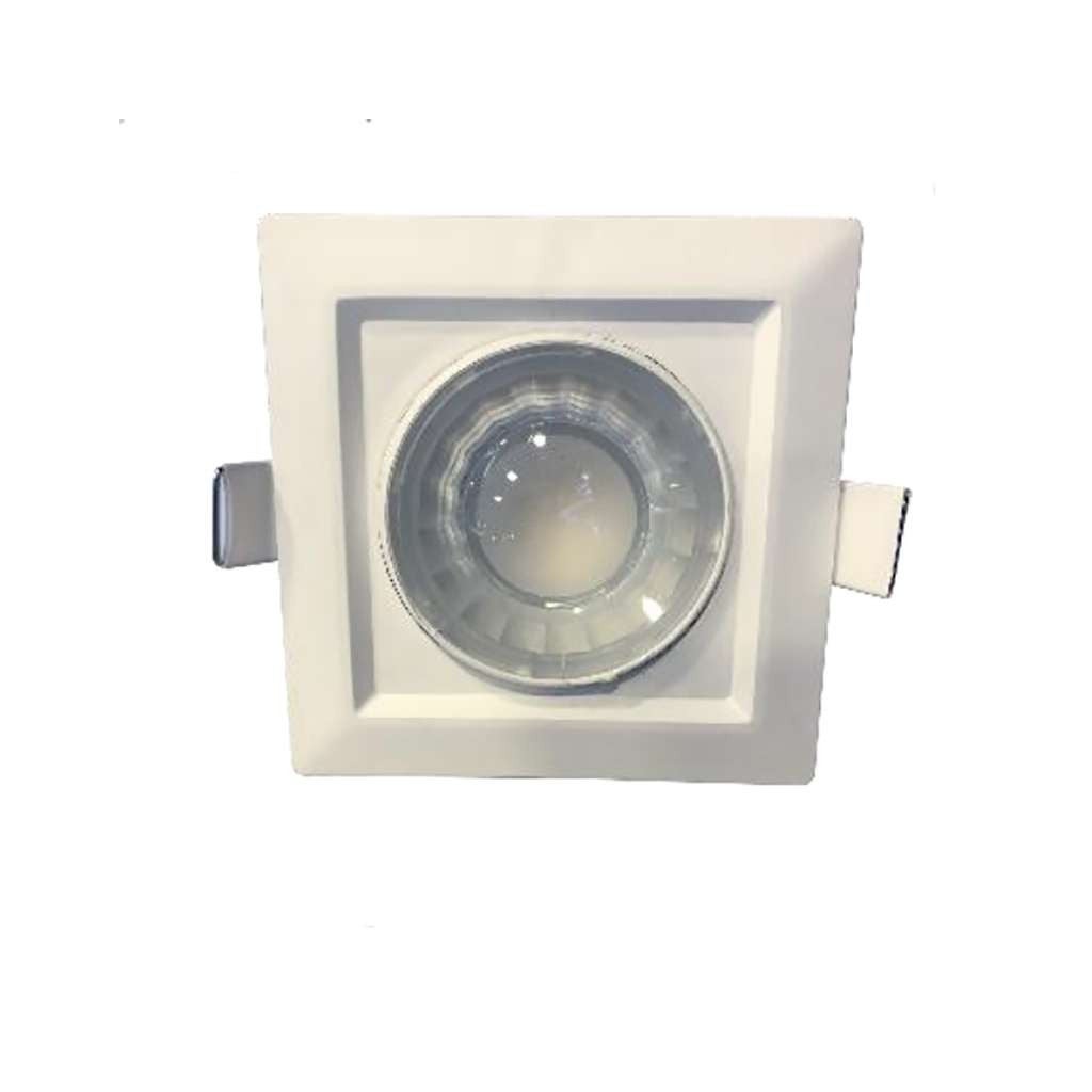 Blanco 8W (60W) Recesado LED Spot - Blanco caliente 2700K | Leroy Merlin