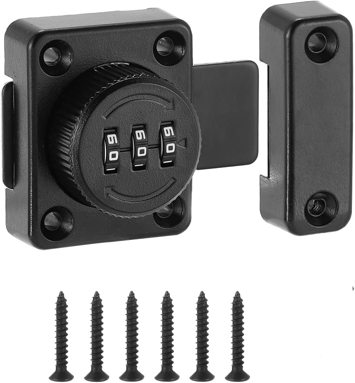 Cerradura de combinación para muebles, llavero de aleación de zinc de 3 ...