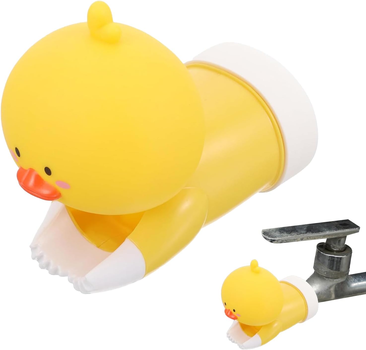 Toddler Faucet Extender, Cute Duck Tap Extension, Splash-Proof Faucet ...