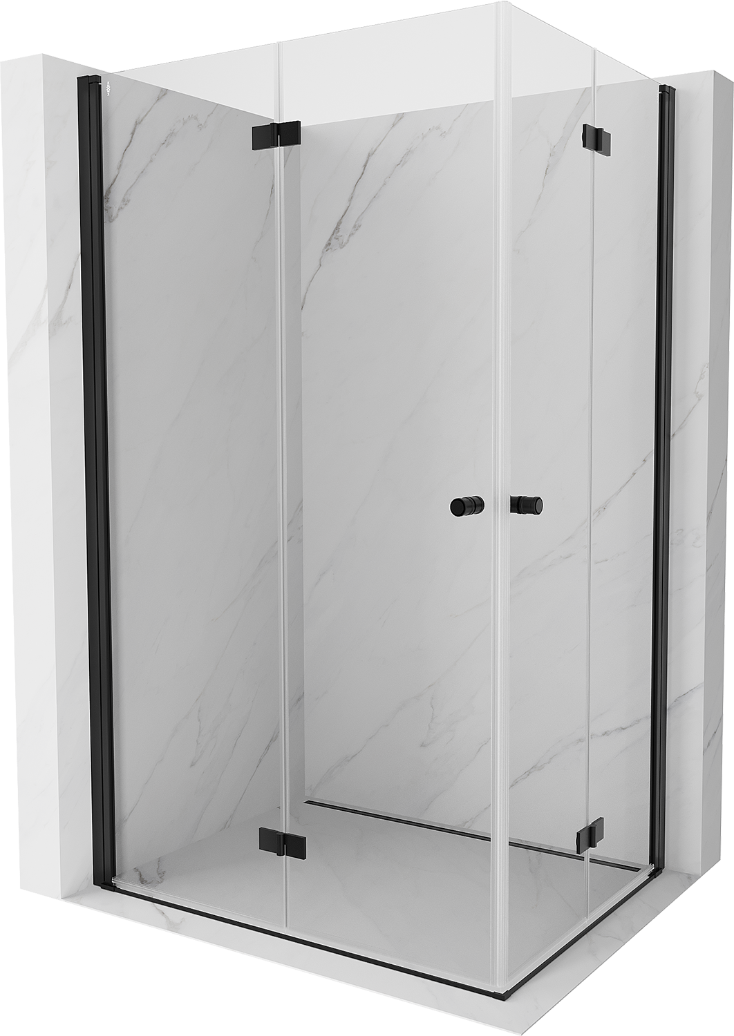 Mexen Mist-F Duo cabine de douche pliante 85 x 110 cm, transparent ...