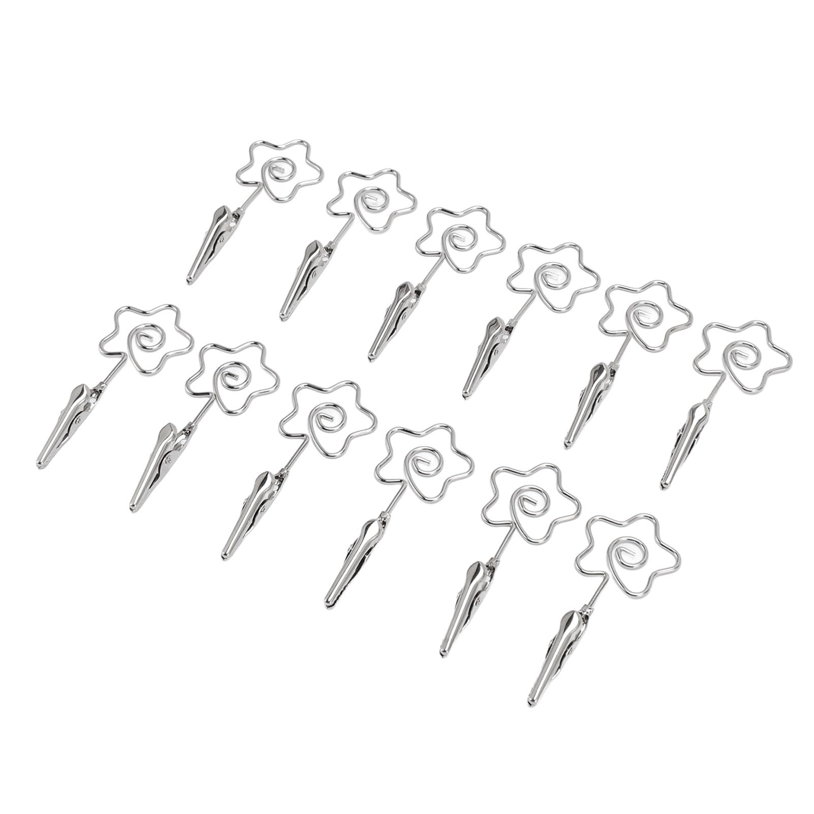 Lot de 12 pinces mémo à double tête de 2,8 pouces en métal pour support ...