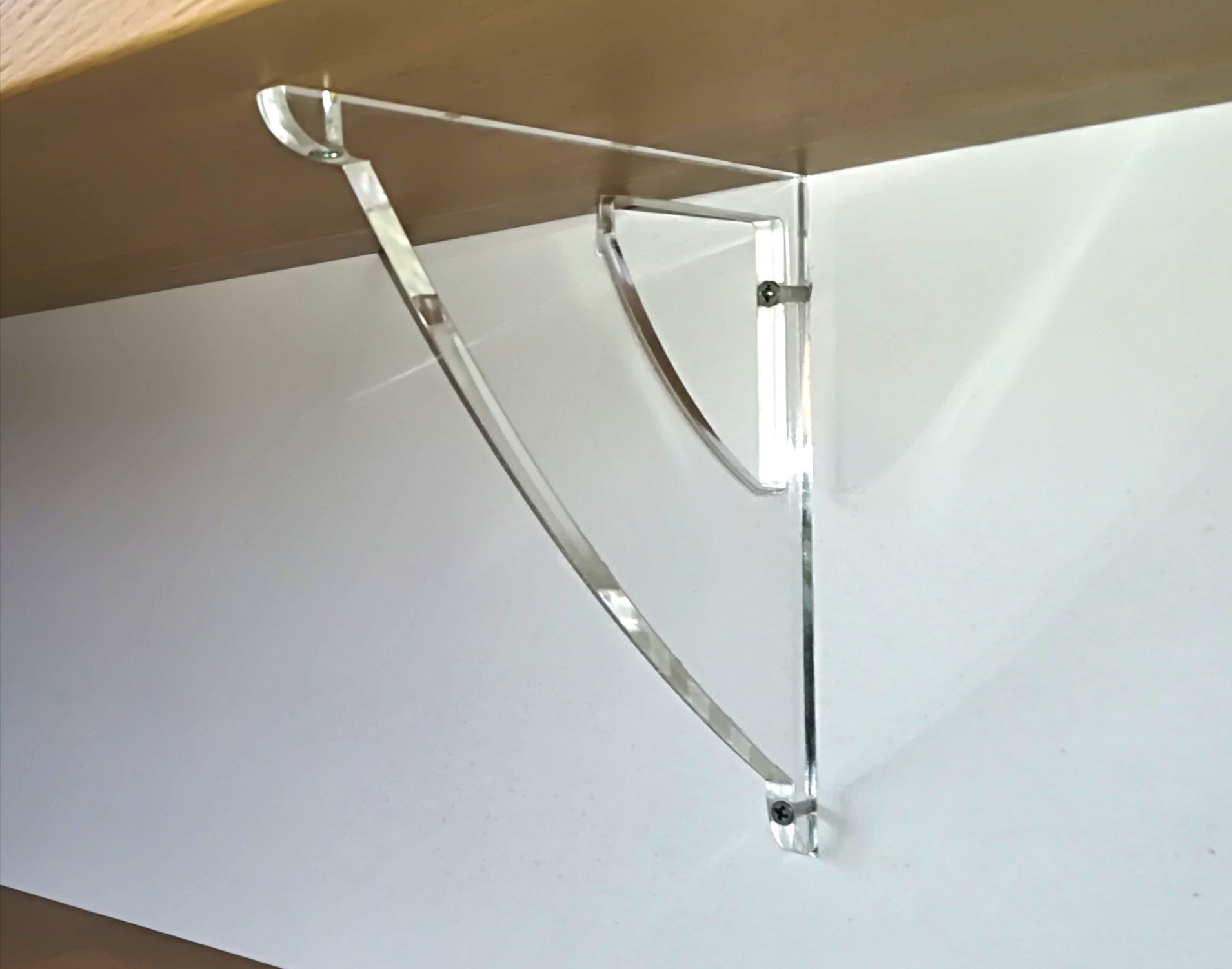 Supports étagères invisibles (paire), plexiglas 12mm. Idéal pour verre ...