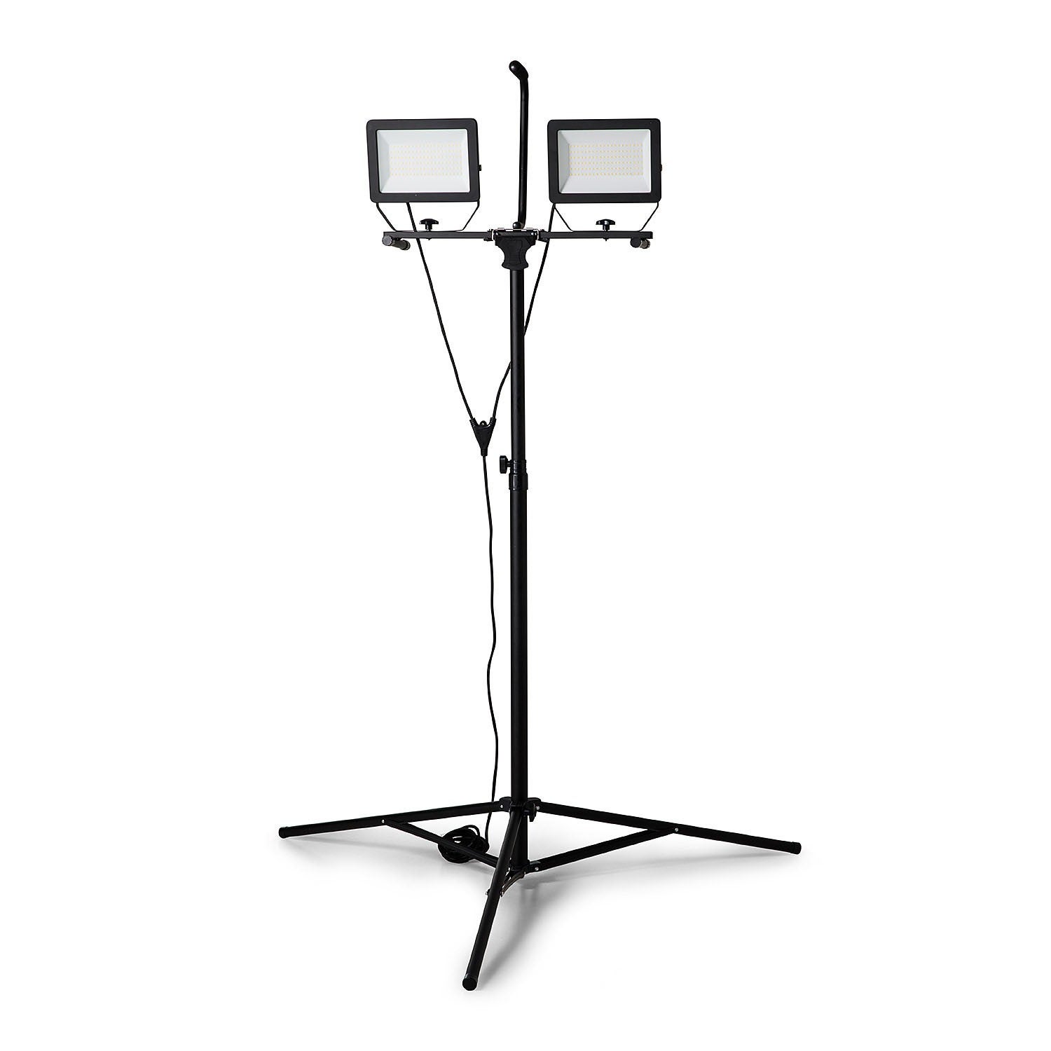 MINOS : 2 Spots LED sur Trépied, 2 x 100W, 17.000 Lumen Câble 3m, IP65 ...