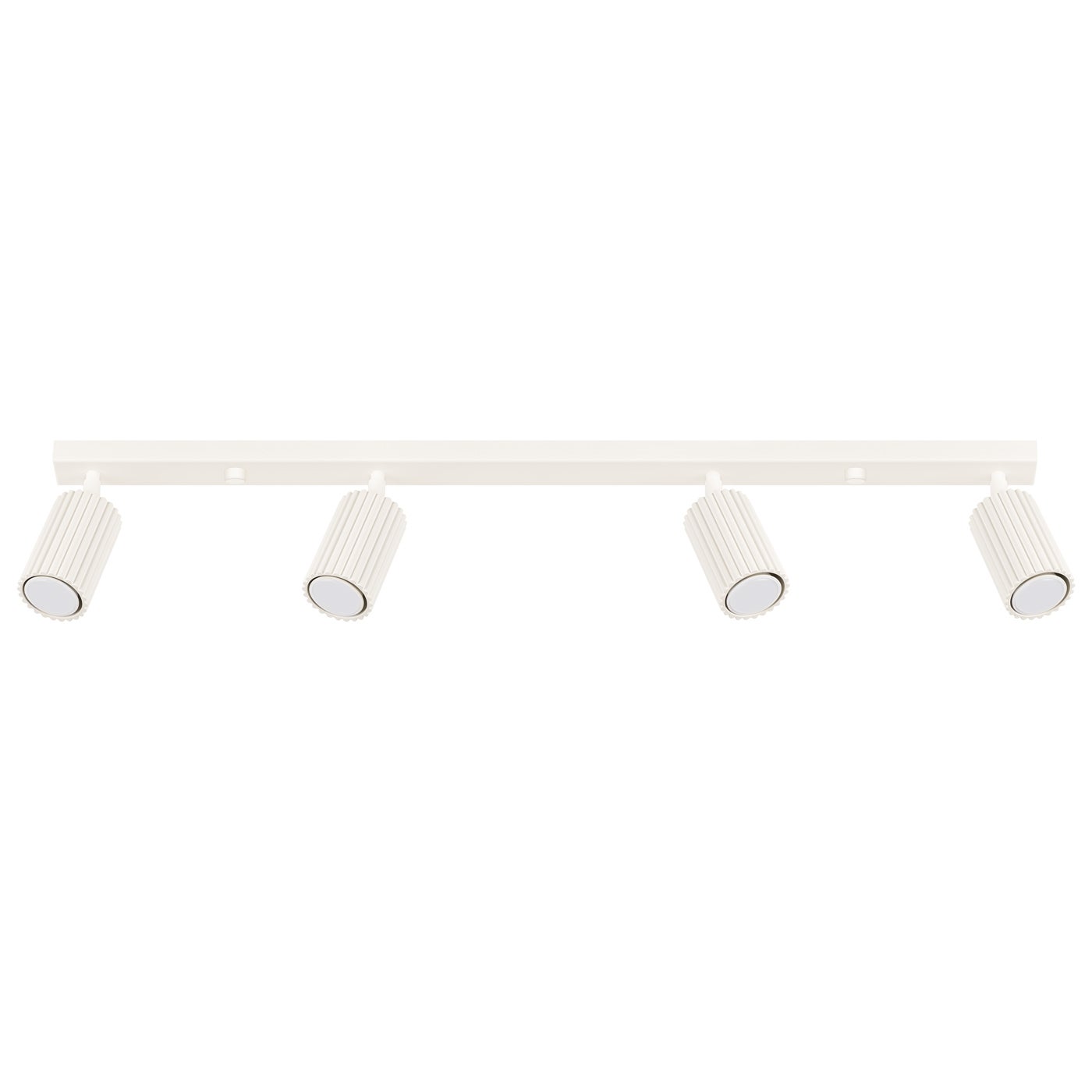 Plafonnier barre beige 81 cm 4 spots GU10 orientables | Leroy Merlin