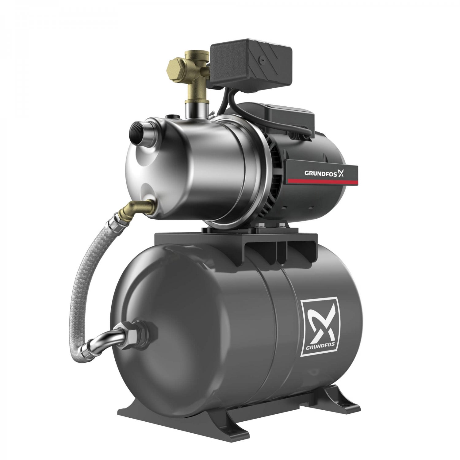 Surpresseur Grundfos Jp 4-47 Pt - Réservoir 20 Litres - 2m³/h à 23hmt ...