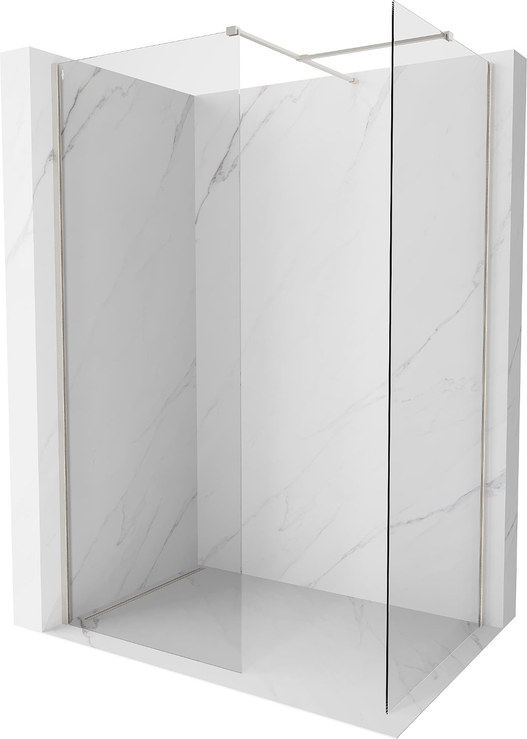 Mexen Kioto-X panel de ducha Walk-in 150 x 100 cm, transparente 10 mm ...