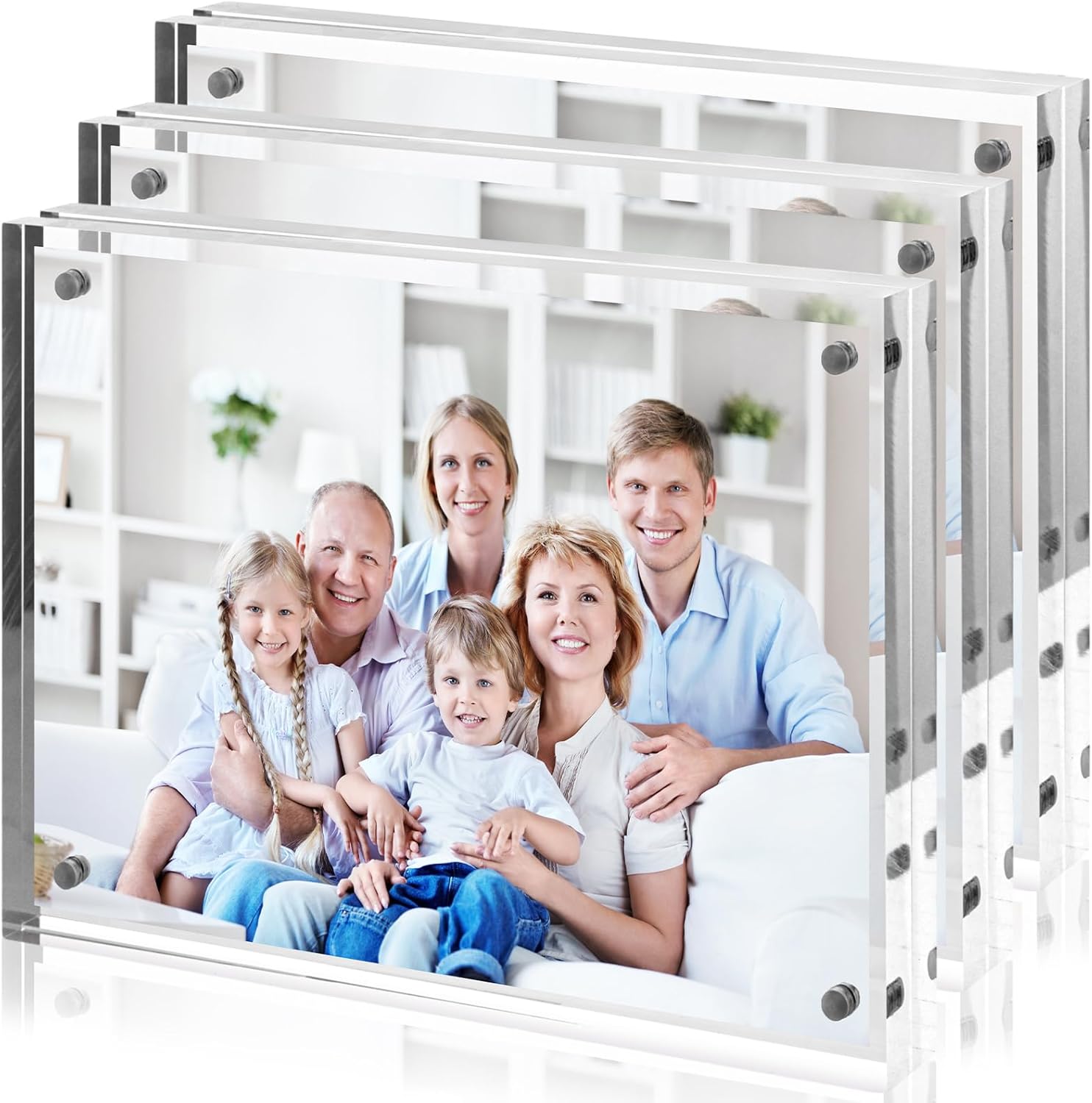 Juego de 3 marcos de fotos acrílicos de 13 x 18 cm, transparentes ...