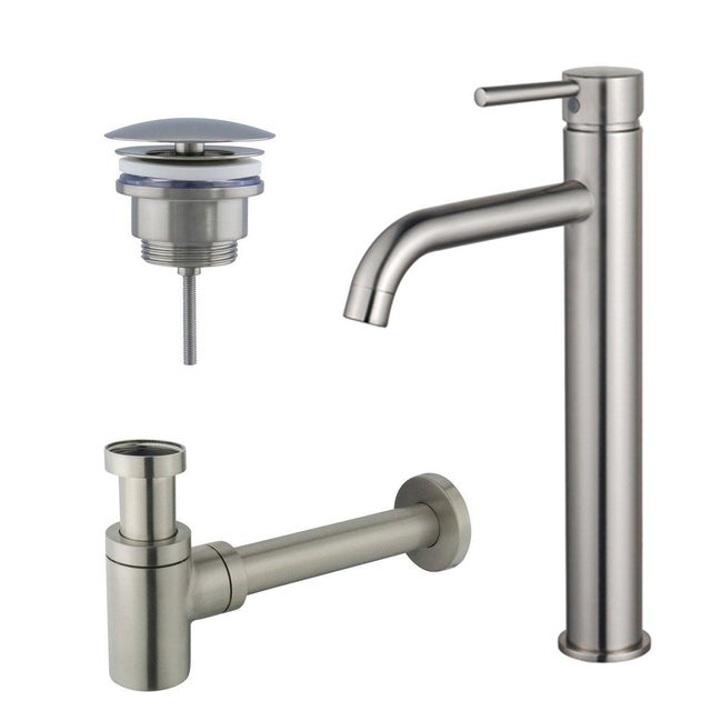 Fortifura Calvi Kit mitigeur lavabo - robinet rehaussé - bonde non ...