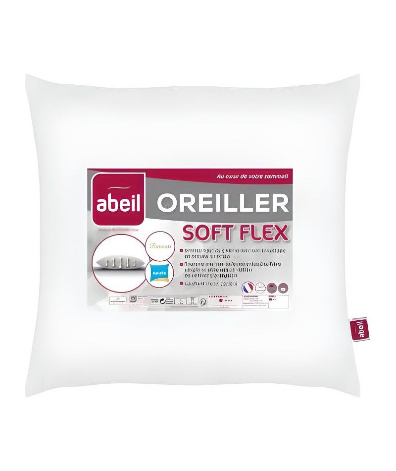 ABEIL Oreiller Aerelle Soft Flex - 60 x 60 cm - Blanc | Leroy Merlin