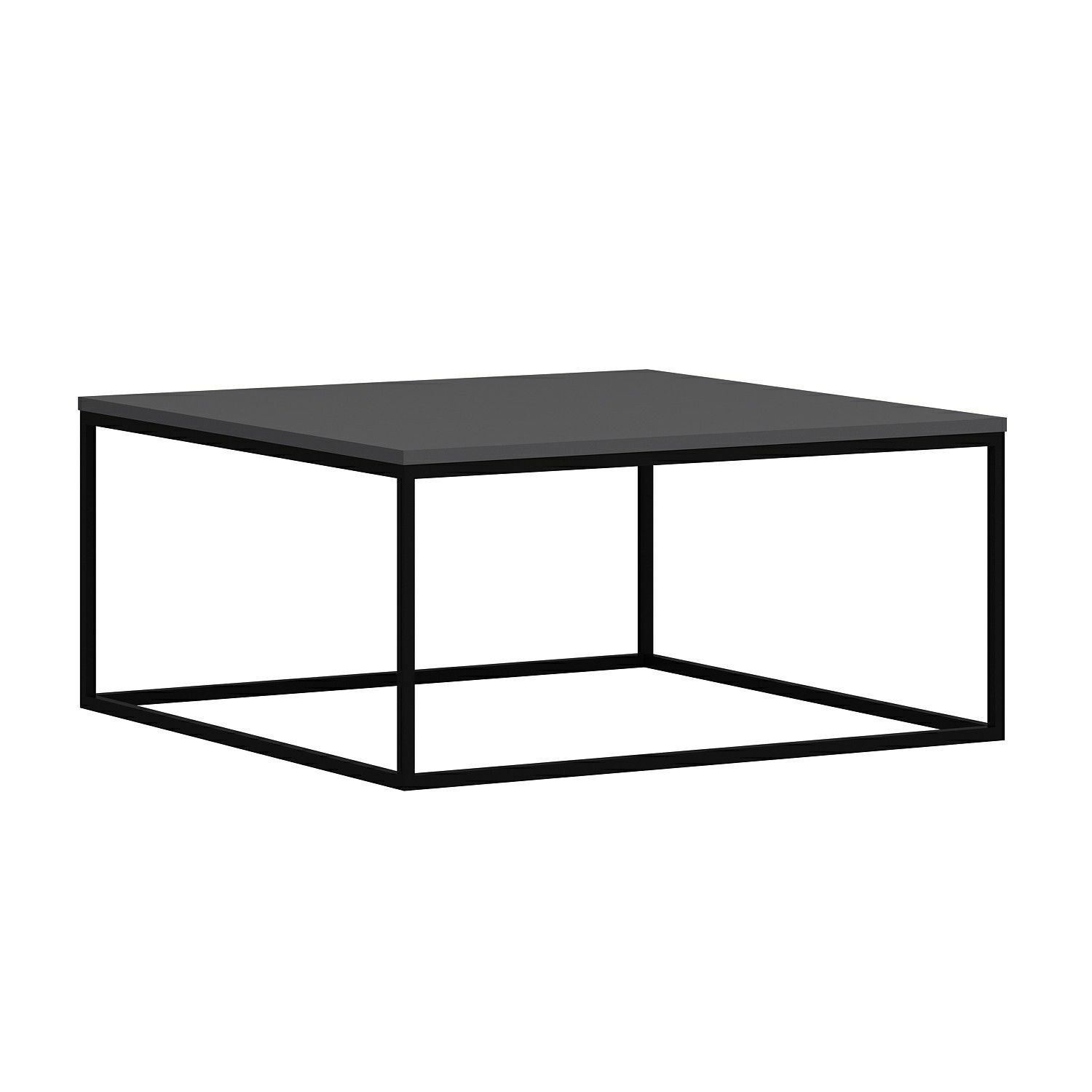 Mesa de centro cuadrada con estructura metálica Loni | Leroy Merlin