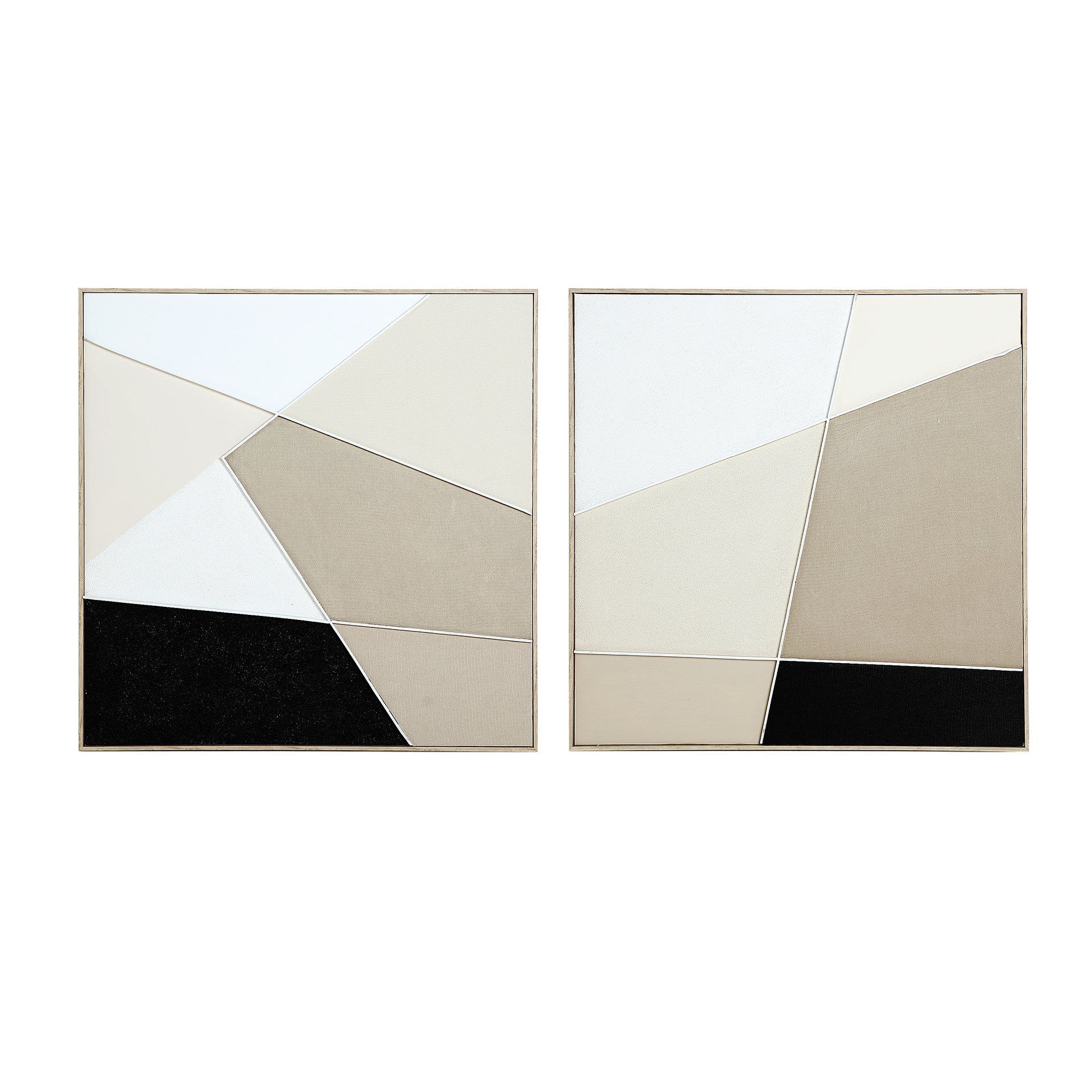 Set de 2 cuadros de lienzo impreso en color marrón | Leroy Merlin