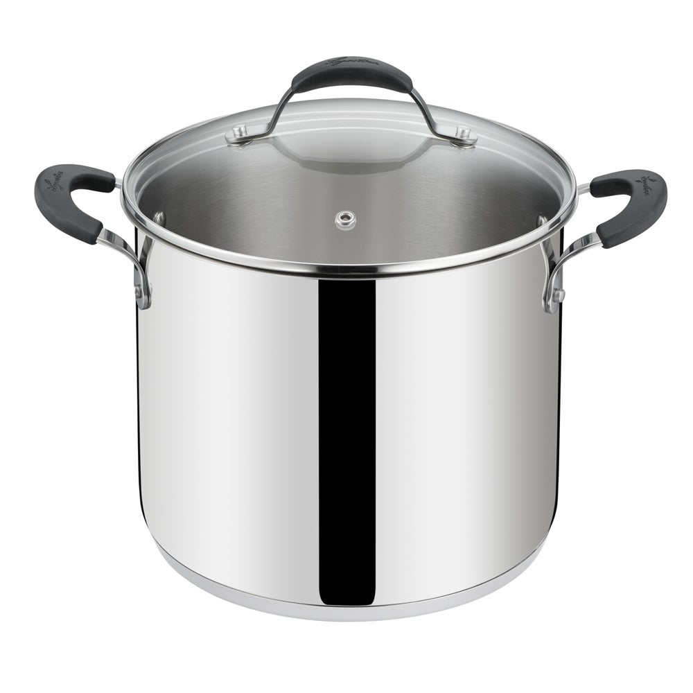 Marmite Tempra avec son couvercle 18 cm en acier inoxydable | Leroy Merlin