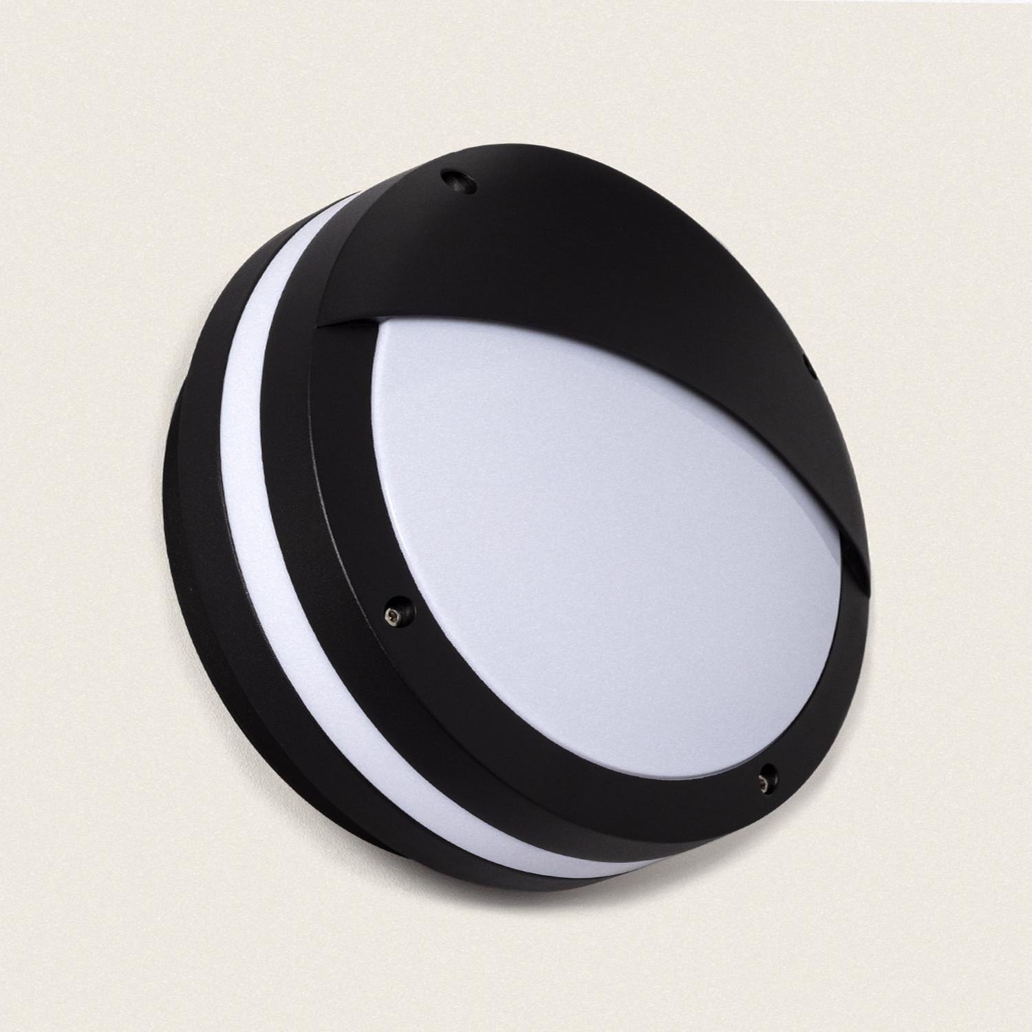 Ledkia Plafón Exterior Aluminio Ø300 mm IP65 Natoli Negro | Leroy Merlin