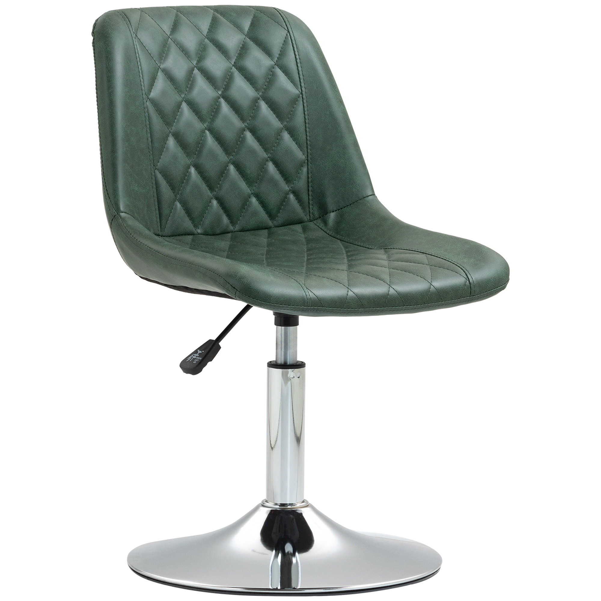 Chaise de bureau sans roulettes et accoudoirs,pivotant avec base en ...