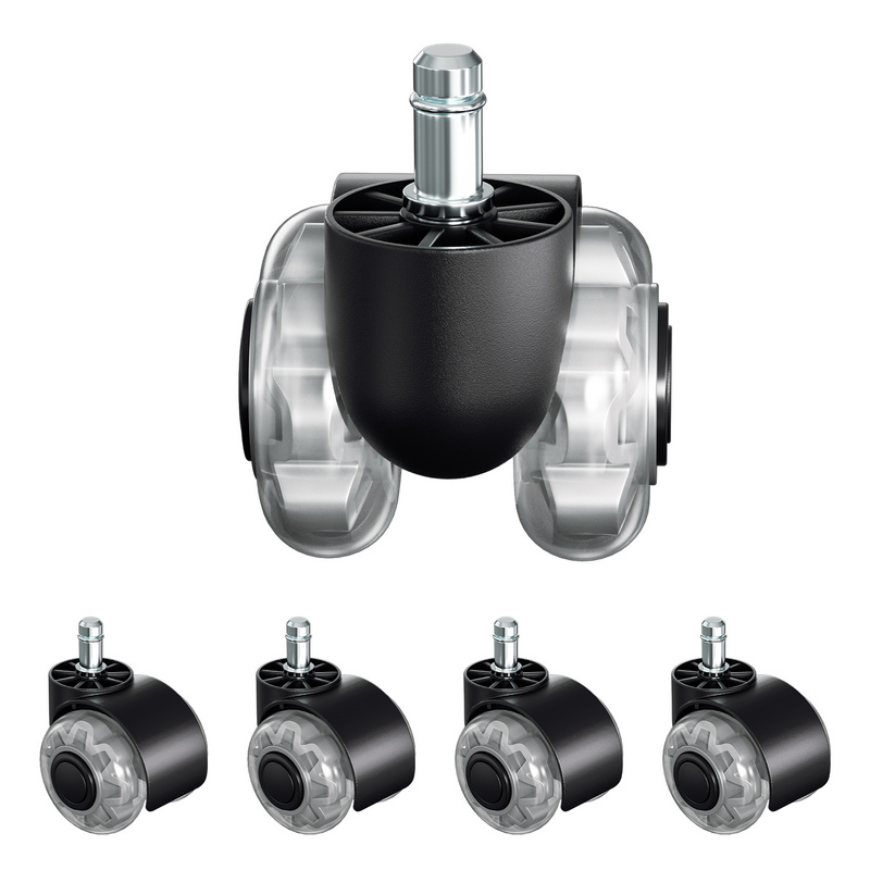 Ruedas,Juego de 15 ruedas para silla de oficina,11 x 22 mm,Diseño de doble rueda,No raya el ...