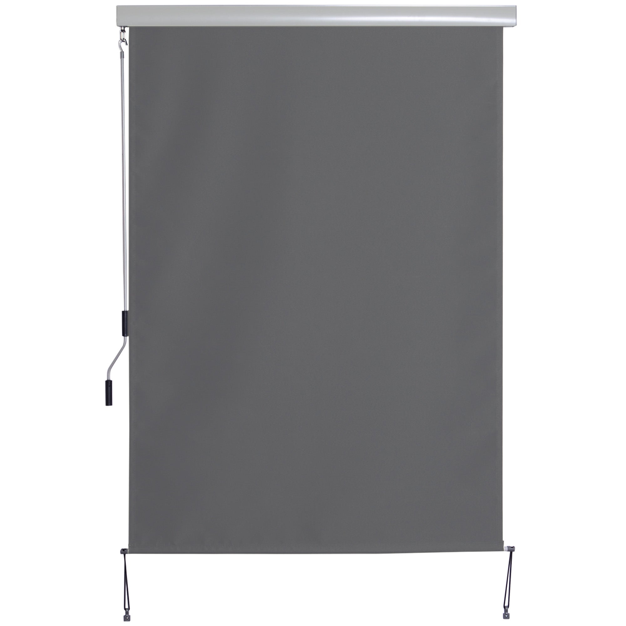 Toldo vertical enrollable Outsunny gris 140x250 cm | Leroy Merlin