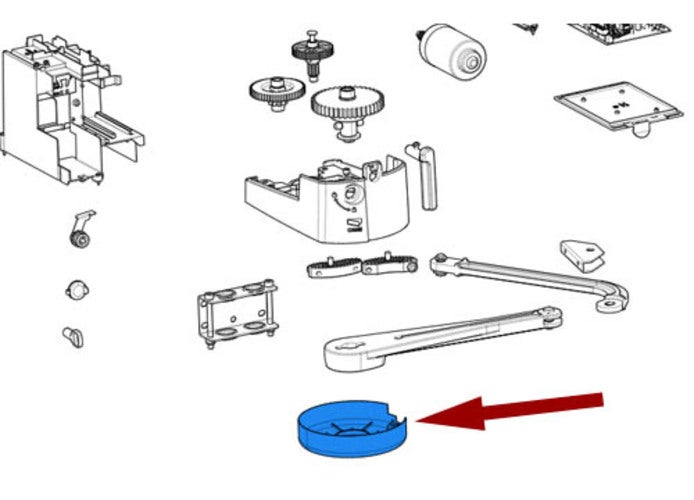 Came pièce détachée cover bras transmission ral 7024 ftl 88001-0075 ...