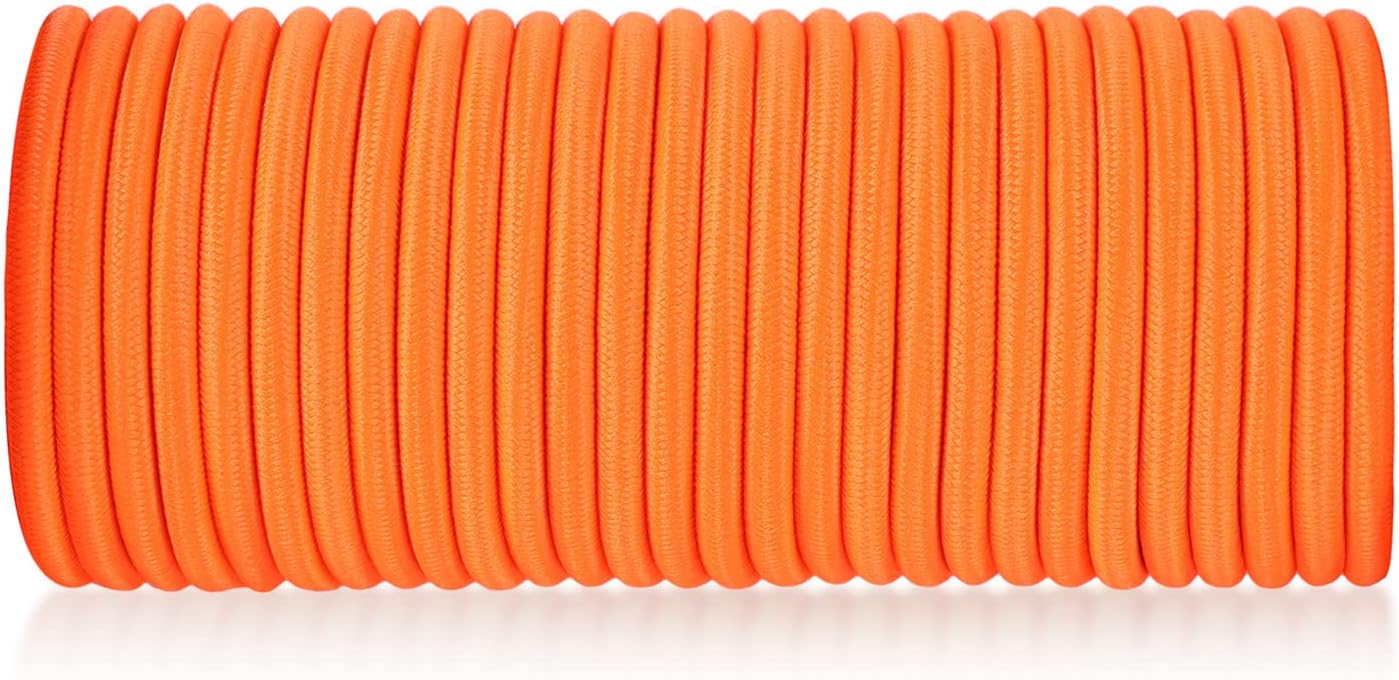 Corde de sécurité élastique orange de 4 mm x 30 m, sangle élastique ...