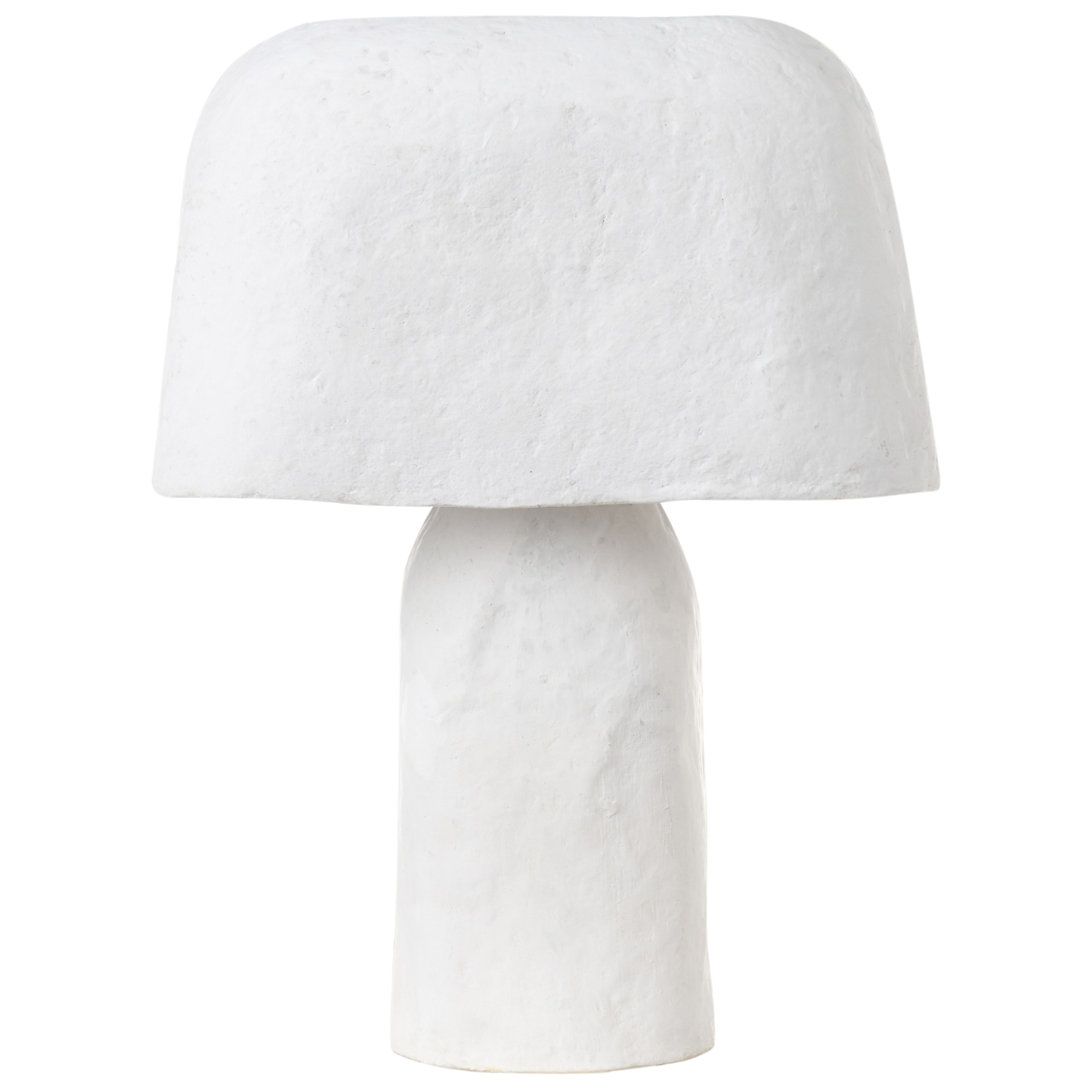 Lampe à poser CARRASCO Papier-mâché Blanc | Leroy Merlin