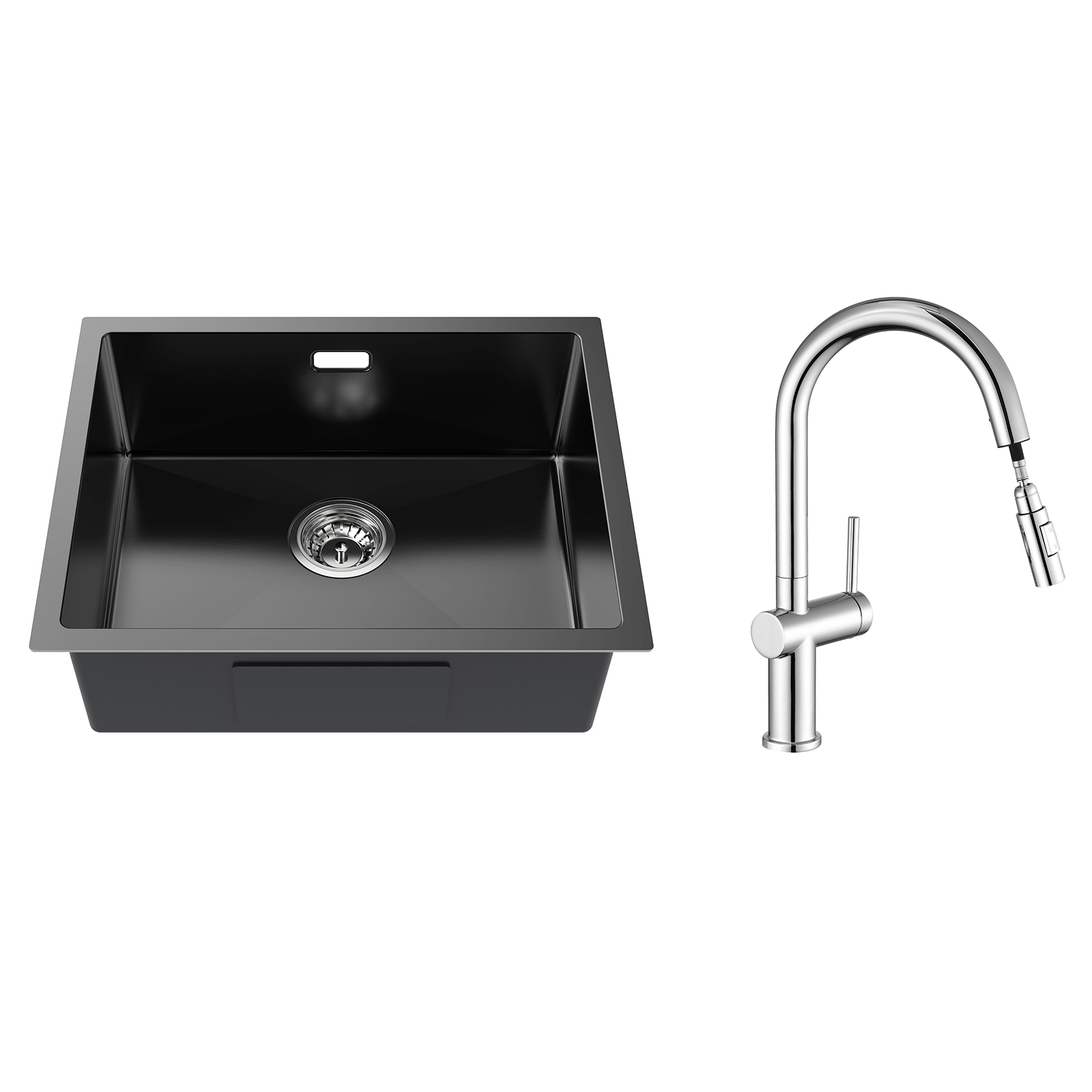 Fregadero de cocina 1 Bandeja 55*44*19CM, en Encaster/Fleur/ Sub-Plan ...