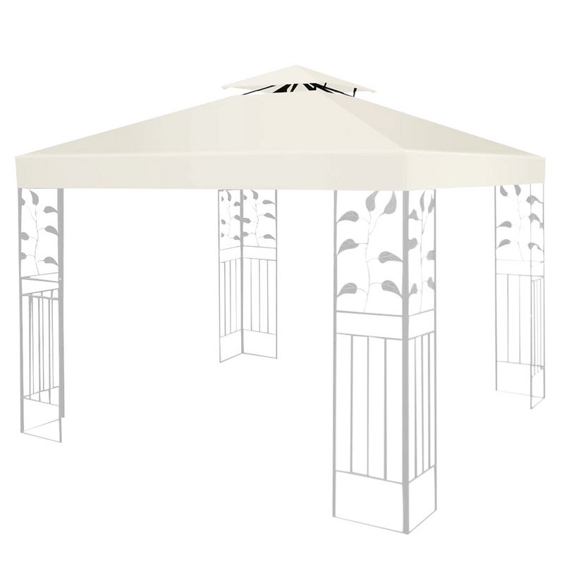 Toit de rechange 3x3M Toit de pavillon Couverture de pavillon Bâche de ...