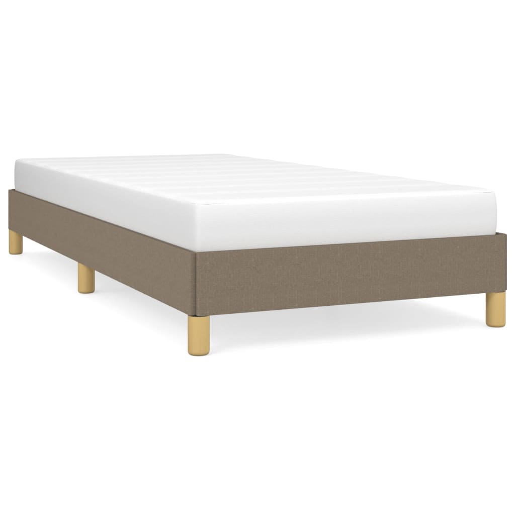 Lit simple | Lit adulte | Cadre de lit Taupe 90x200 cm Tissu560661 ...