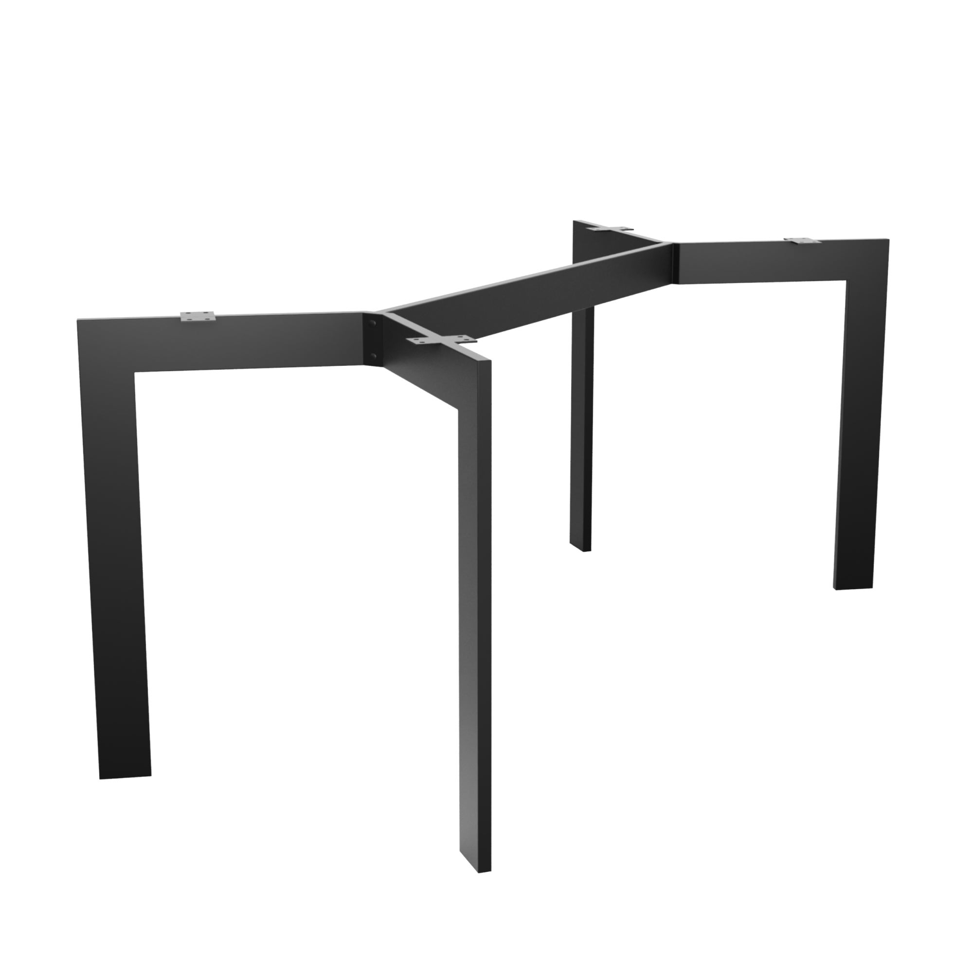 MetaloPro Barax - Pied de Table en Métal Noir, Design Industriel ...