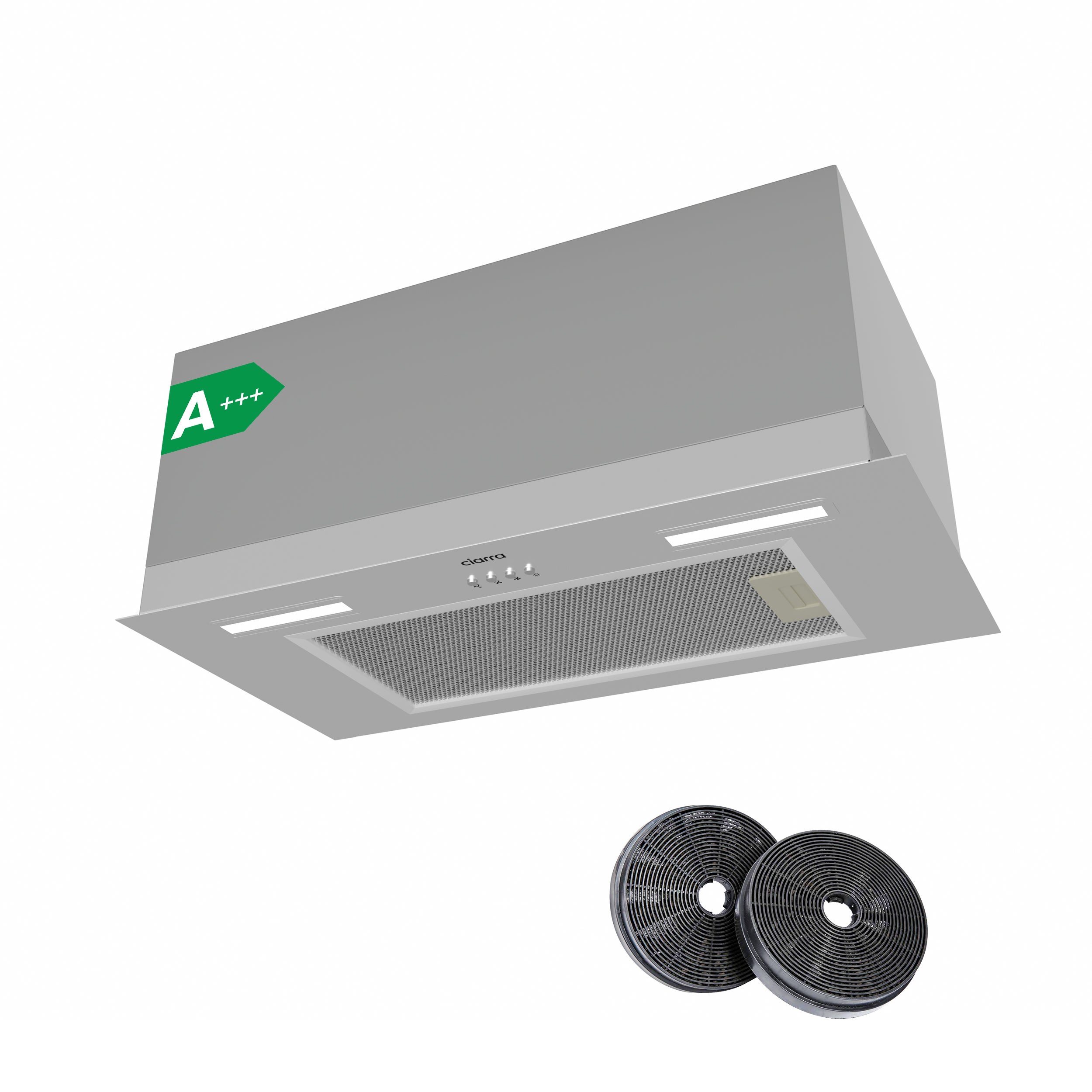 CIARRA Groupe Filtrant 60cm 650m3/h A+++ Hotte Encastrable 3 Vitesses ...