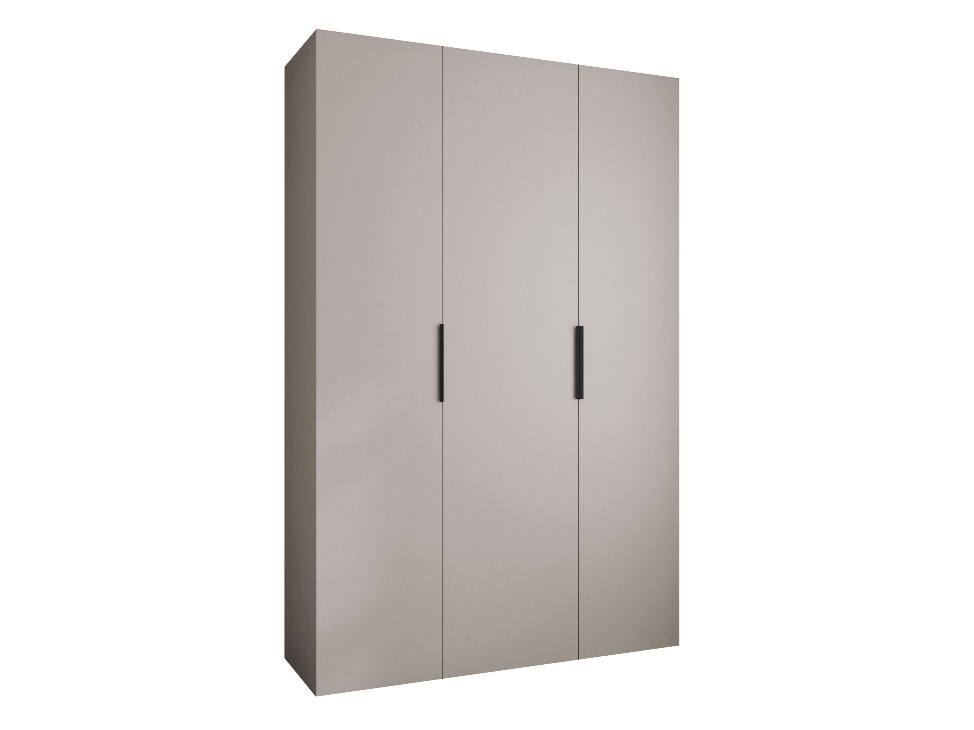 Armoire Hartford 573, Cachemire, Noir, 246x160x52cm, Portes d'armoire ...