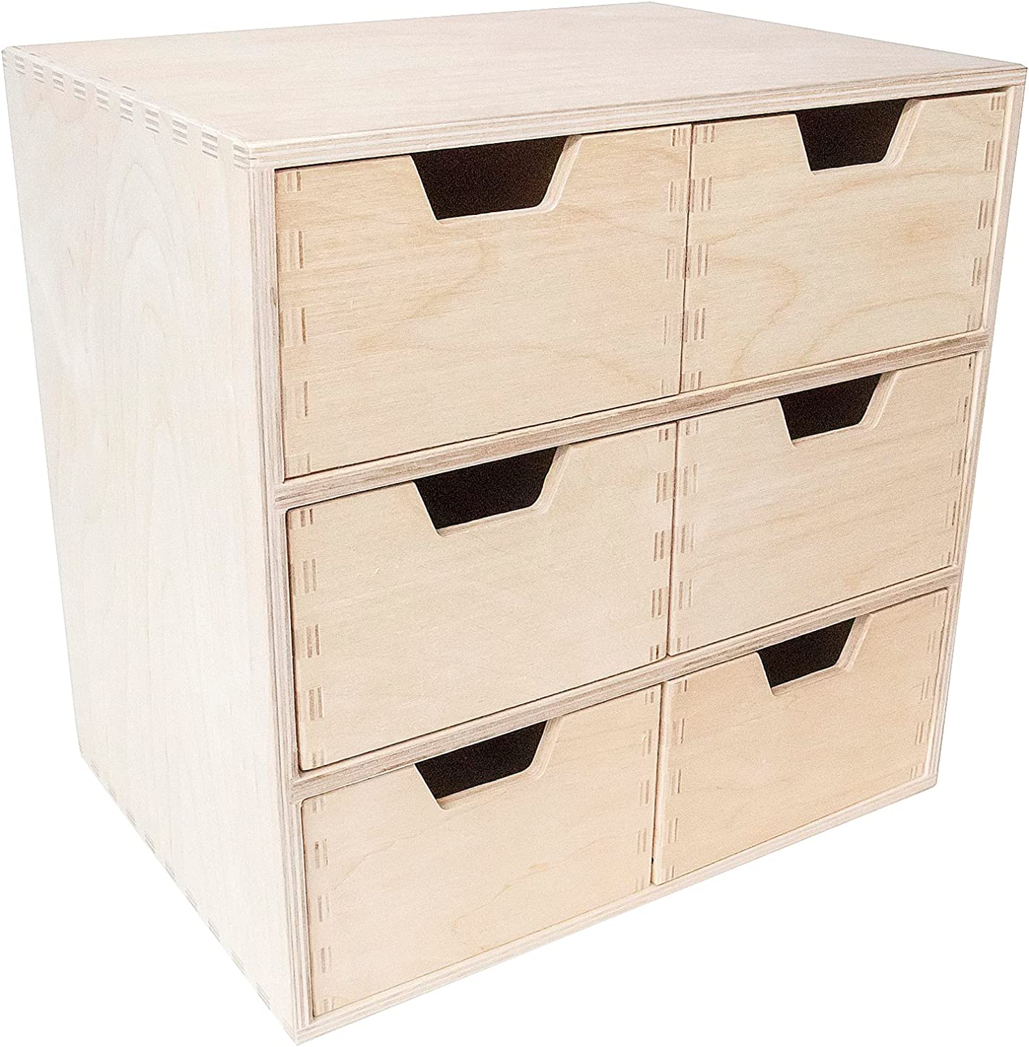 Creative Deco Petite Commode Bois | 6 Tiroir | 28,5 x 20 x 28,5 cm ...