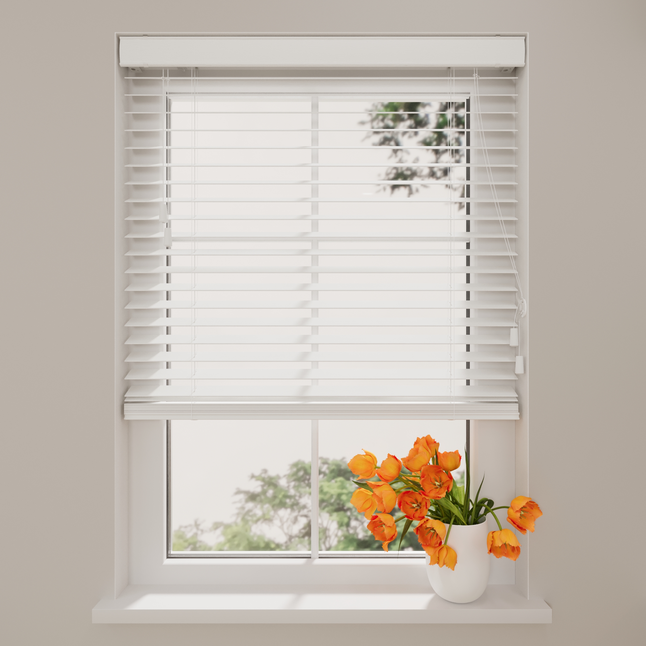 Radeco® Store Vénitien en Bois Essence 60 x 175 cm (LxH) - 50 mm ...