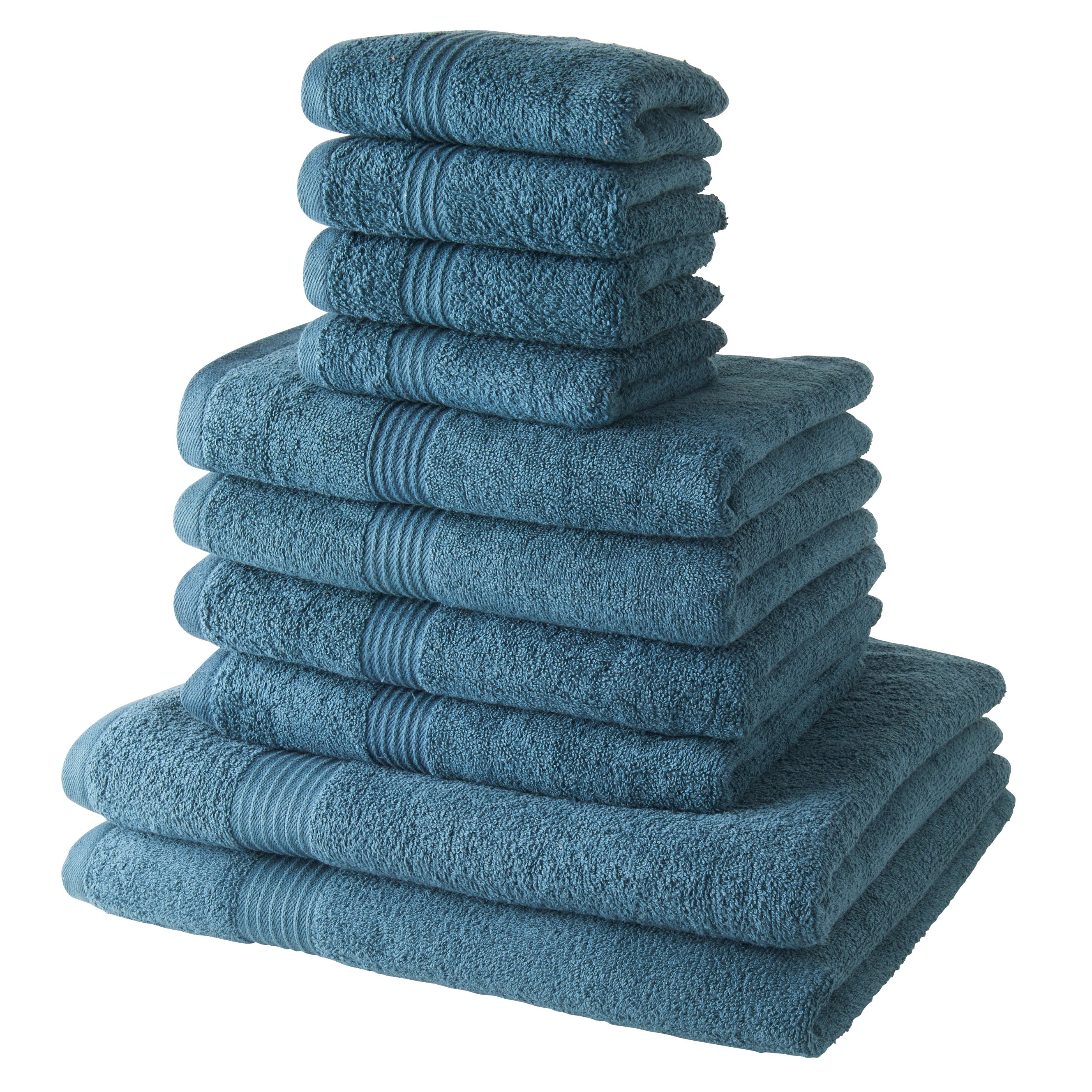 Lot de 4 serviettes invité + 4 serviettes de bain + 2 draps de bain ...