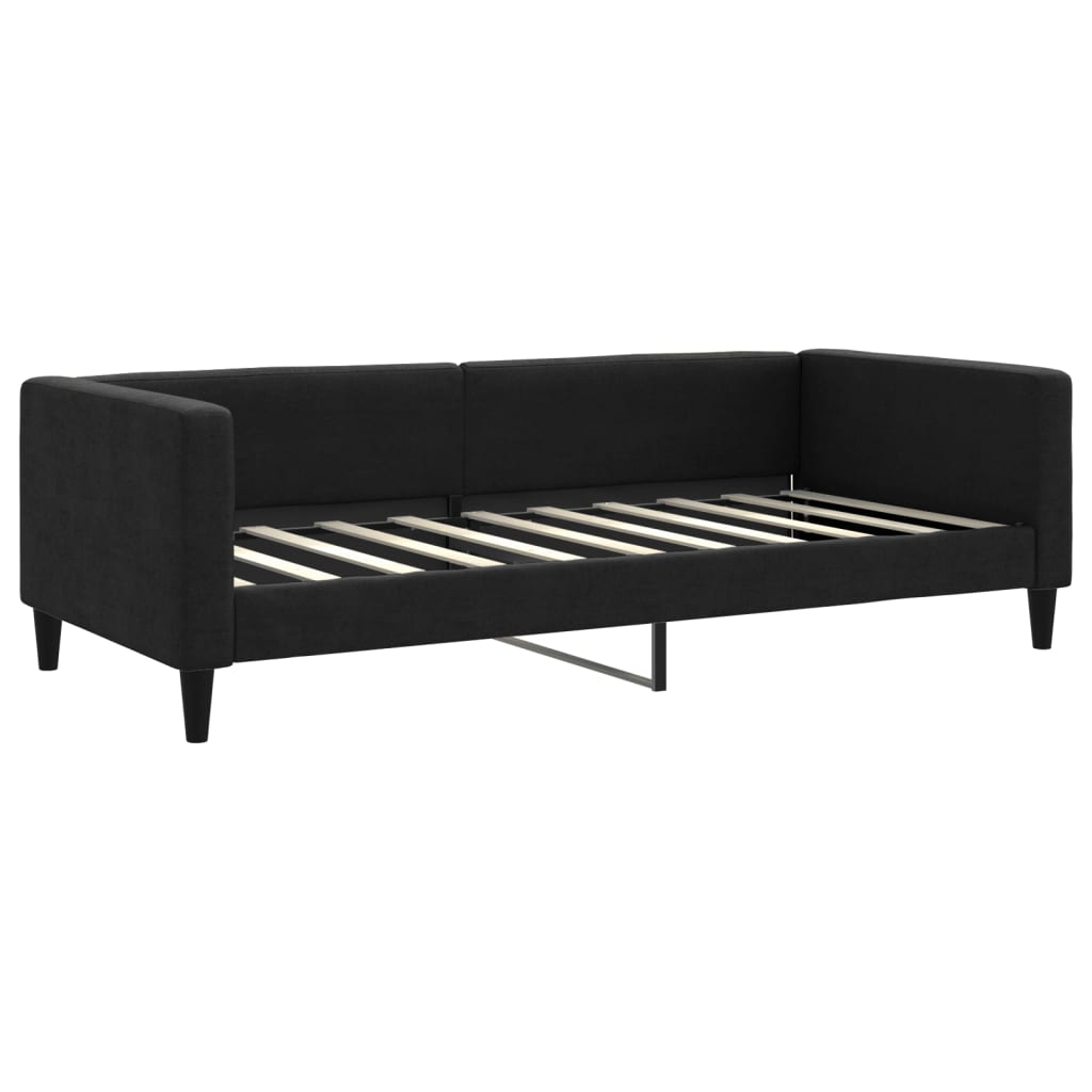 Lit simple | Lit adulte | Lit de repos sans matelas noir 90x190 cm ... Lit simple | Lit adulte | Lit de repos sans matelas noir 90x190 cm ...