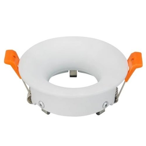 Support spot rond blanc fixe GUI0/MR16 IP20 | Leroy Merlin