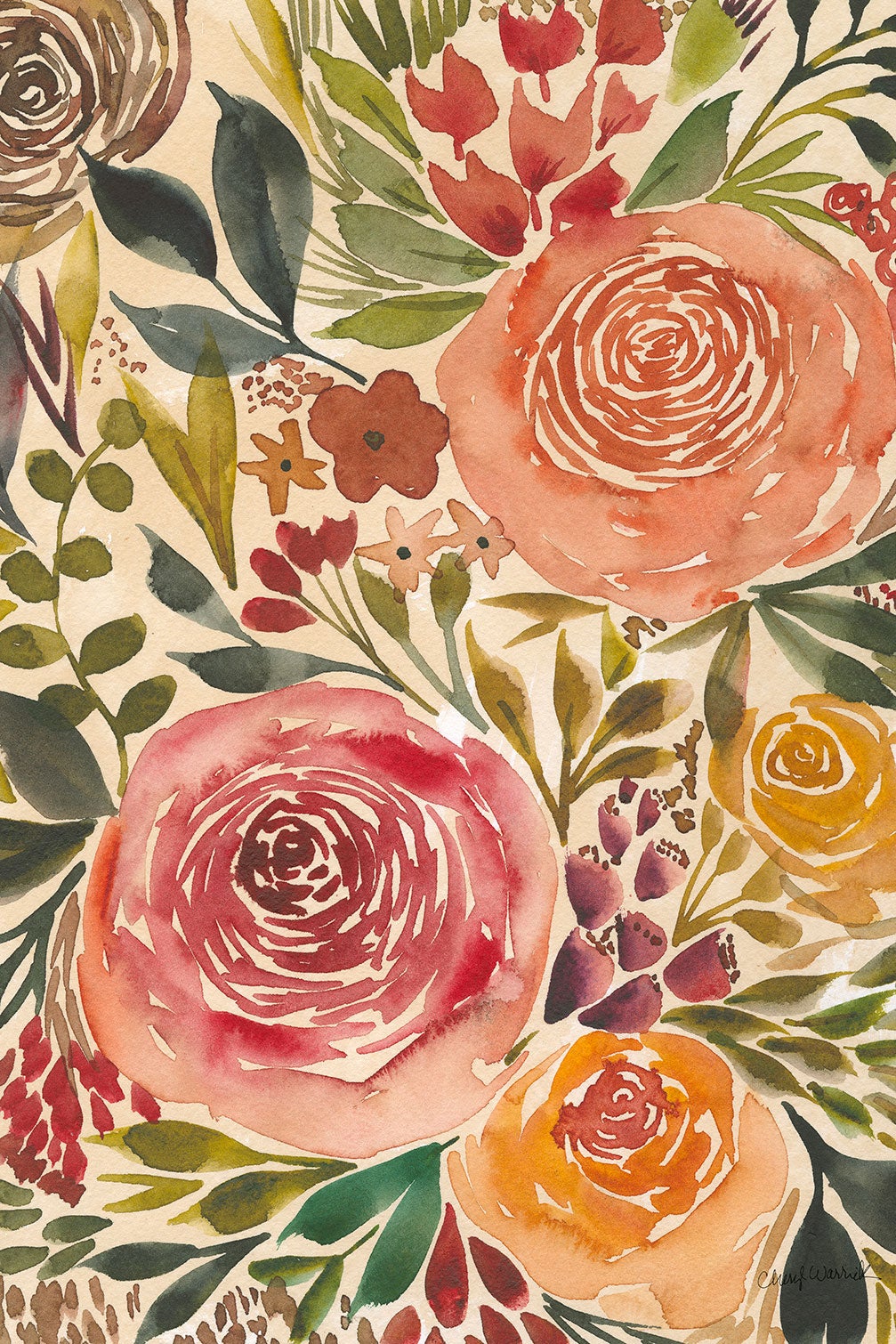 Tableau roses merveilleuses - 40x60cm | Leroy Merlin