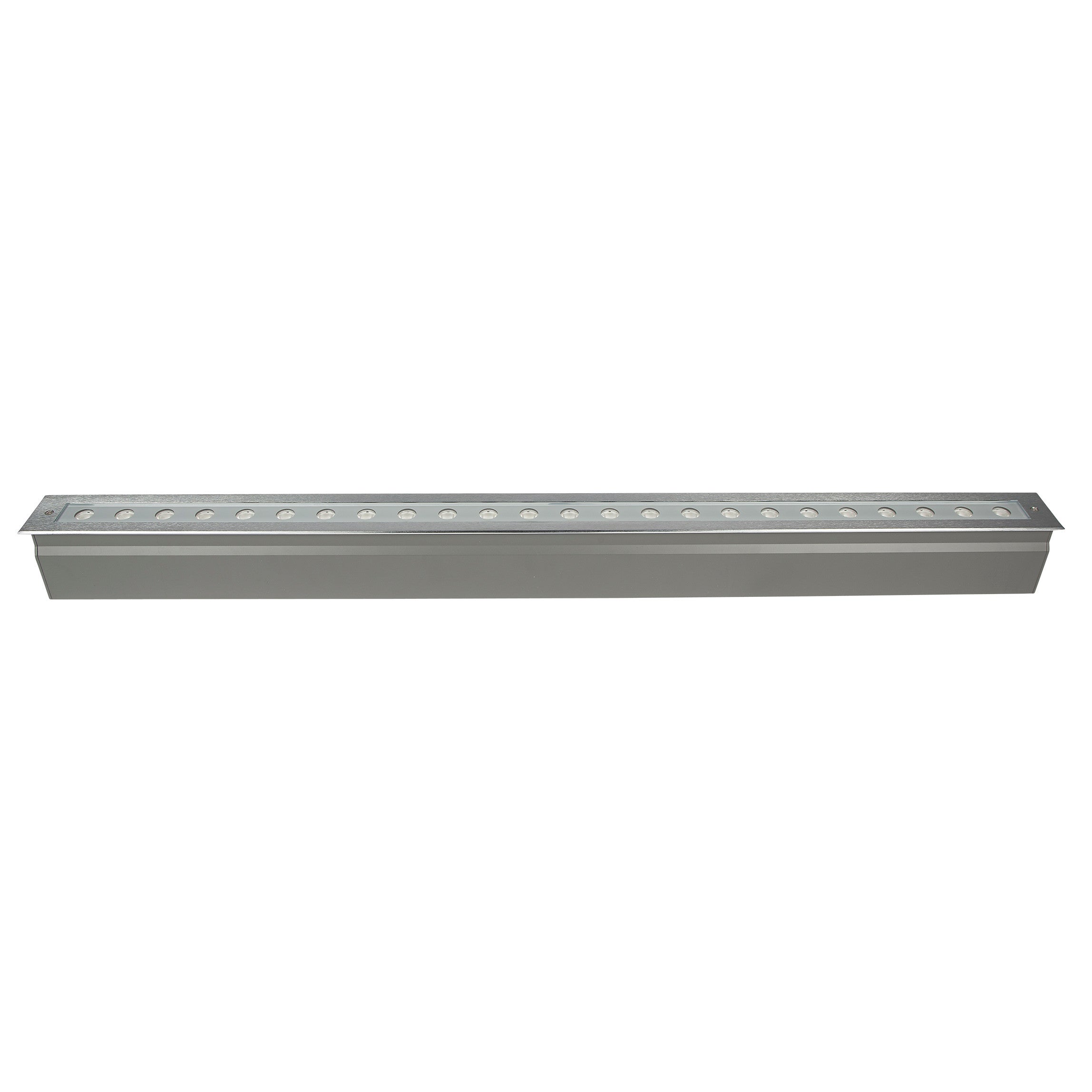 Encastré de sol extérieur ZEPH 5.2 24V rectangle inox 3000K 3676lm 24x1 ...