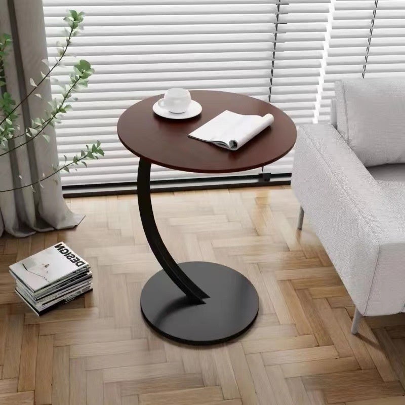 MINICLOSS Table d'appoint marron avec table basse intégrée, table de ...