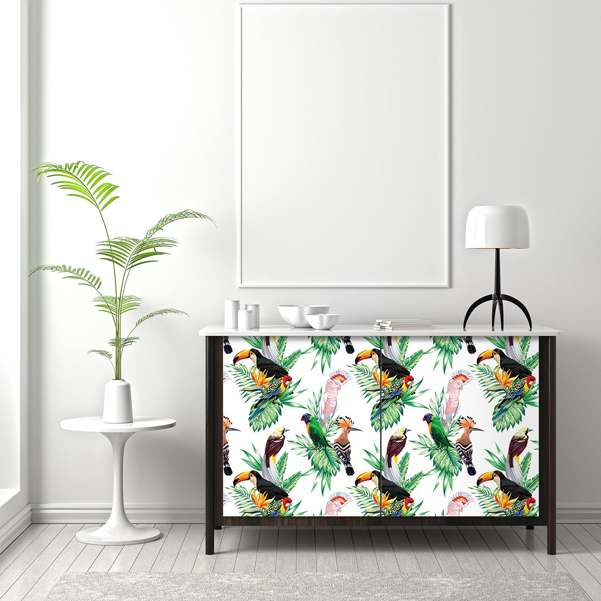 Sticker meuble tropical shinji 40 x 60 cm | Leroy Merlin