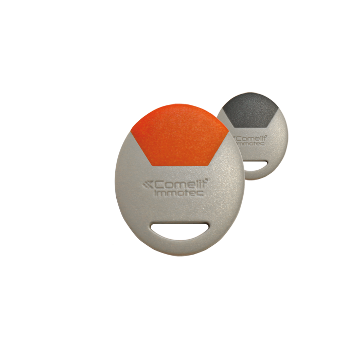 Badge porte clé MIFARE Gris/Orange - COMELIT - CLE/GO | Bricoman