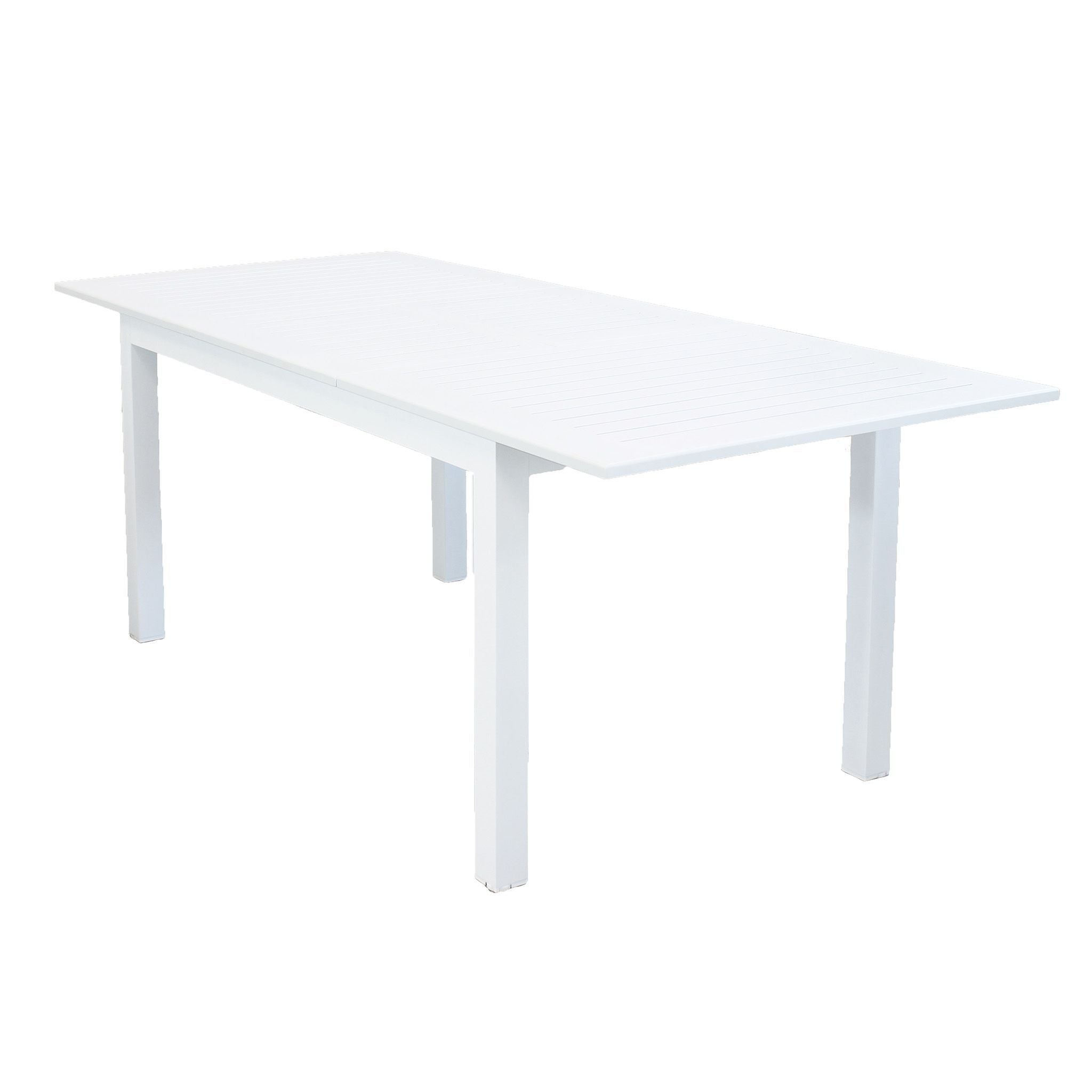 Table d'extérieur extensible "Ibiza" en lattes d'aluminium pour jardin ...