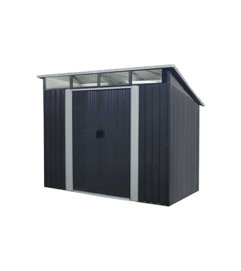 Abri de jardin en métal 4,61 m² - 238 x 193 x 202 cm - SOLER - Kit d ...