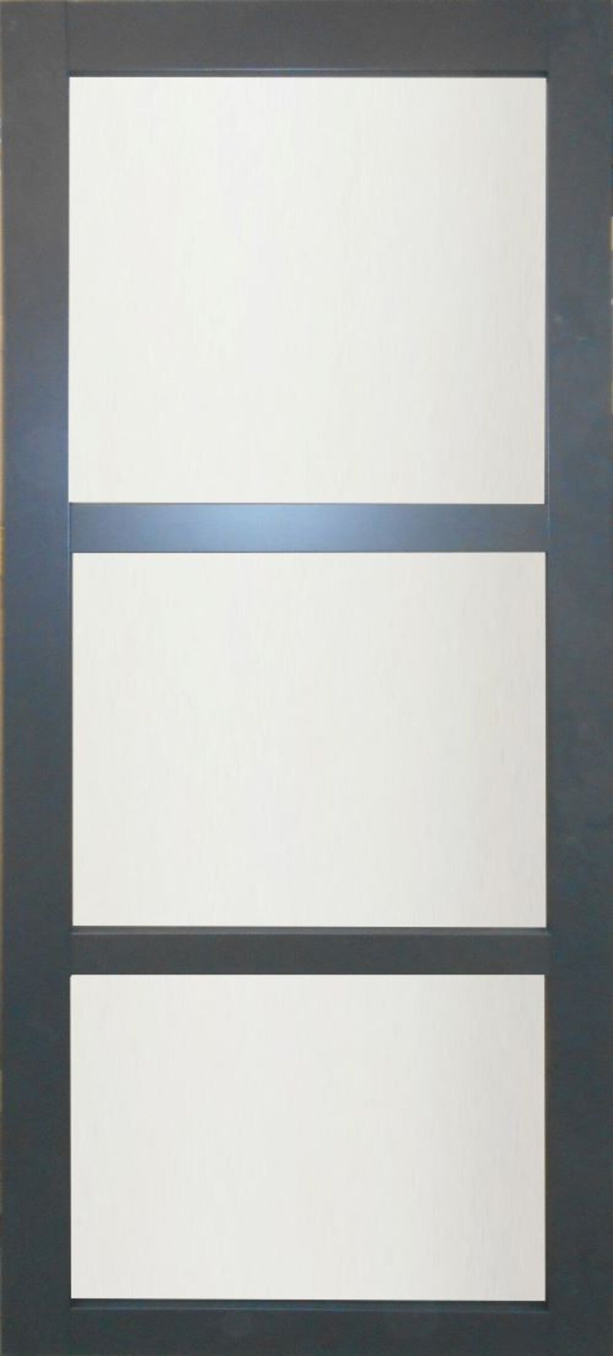 Puerta corredera Blakeria con vitrina gris antracita H204 x L83 cm ...