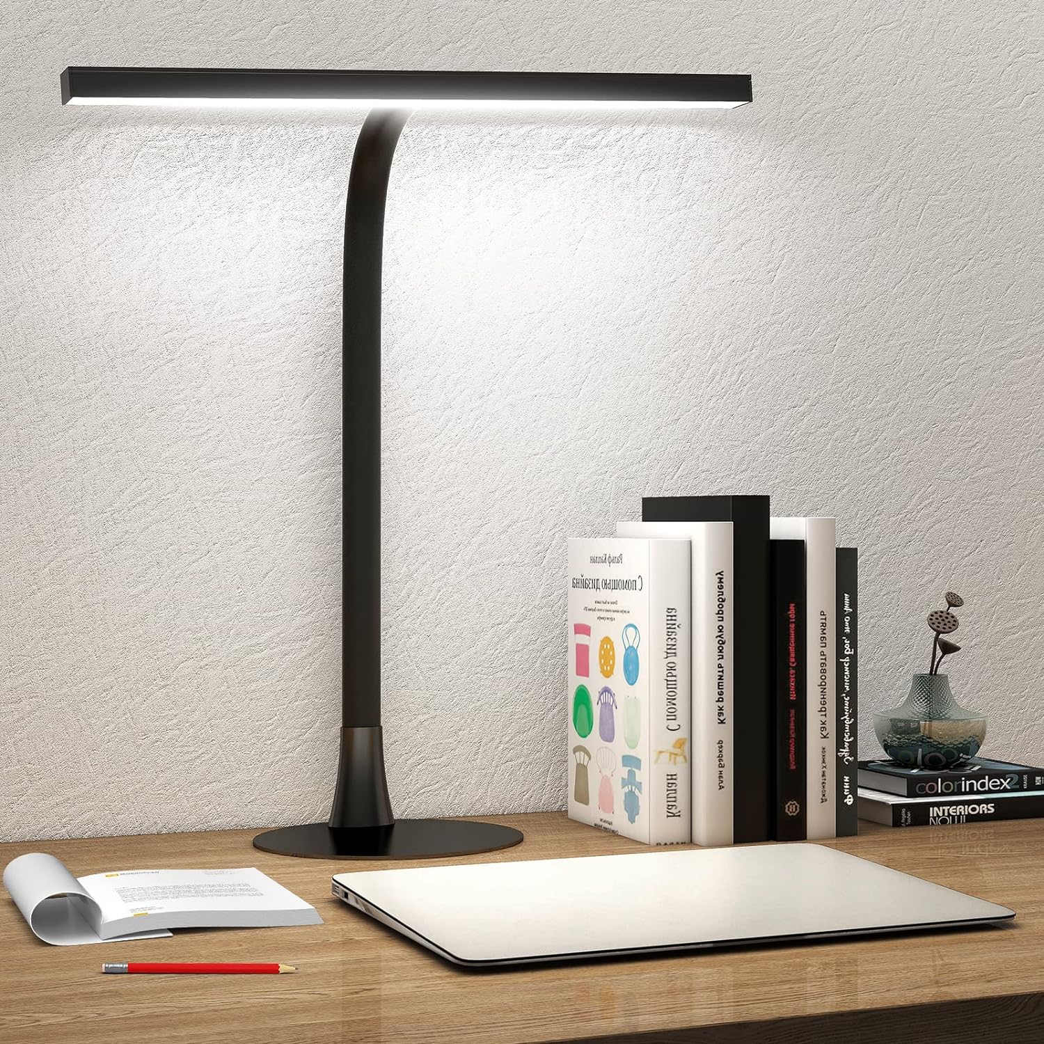 Lampe de bureau architecte Moderne 10W noir | Leroy Merlin