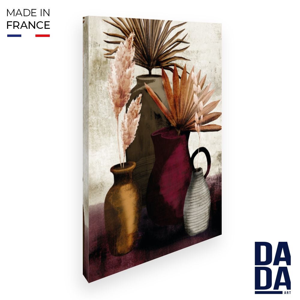 Toile Vases et plantes / 100x140cm / Fabriqué en France / DADA ART ...