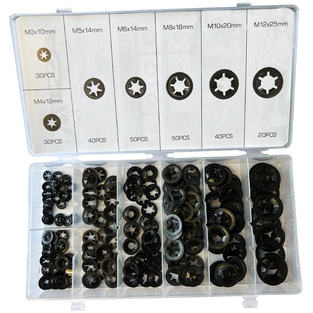 COFFRET RONDELLES DE BLOCAGE 7 ASSORTIMENTS TYPE GRIFAXE | Leroy Merlin