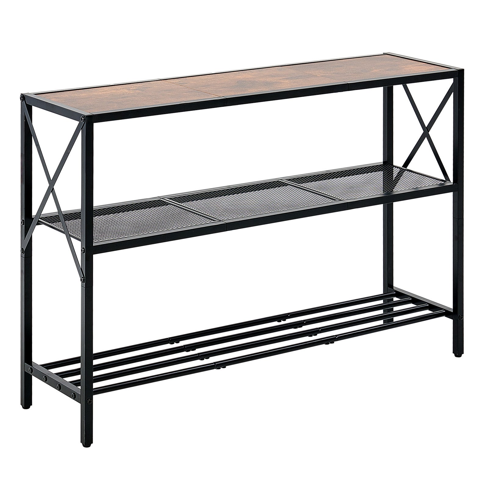 Table console étroite SucceBuy 41,7",table entrée 3 niveaux,cadre métal ...