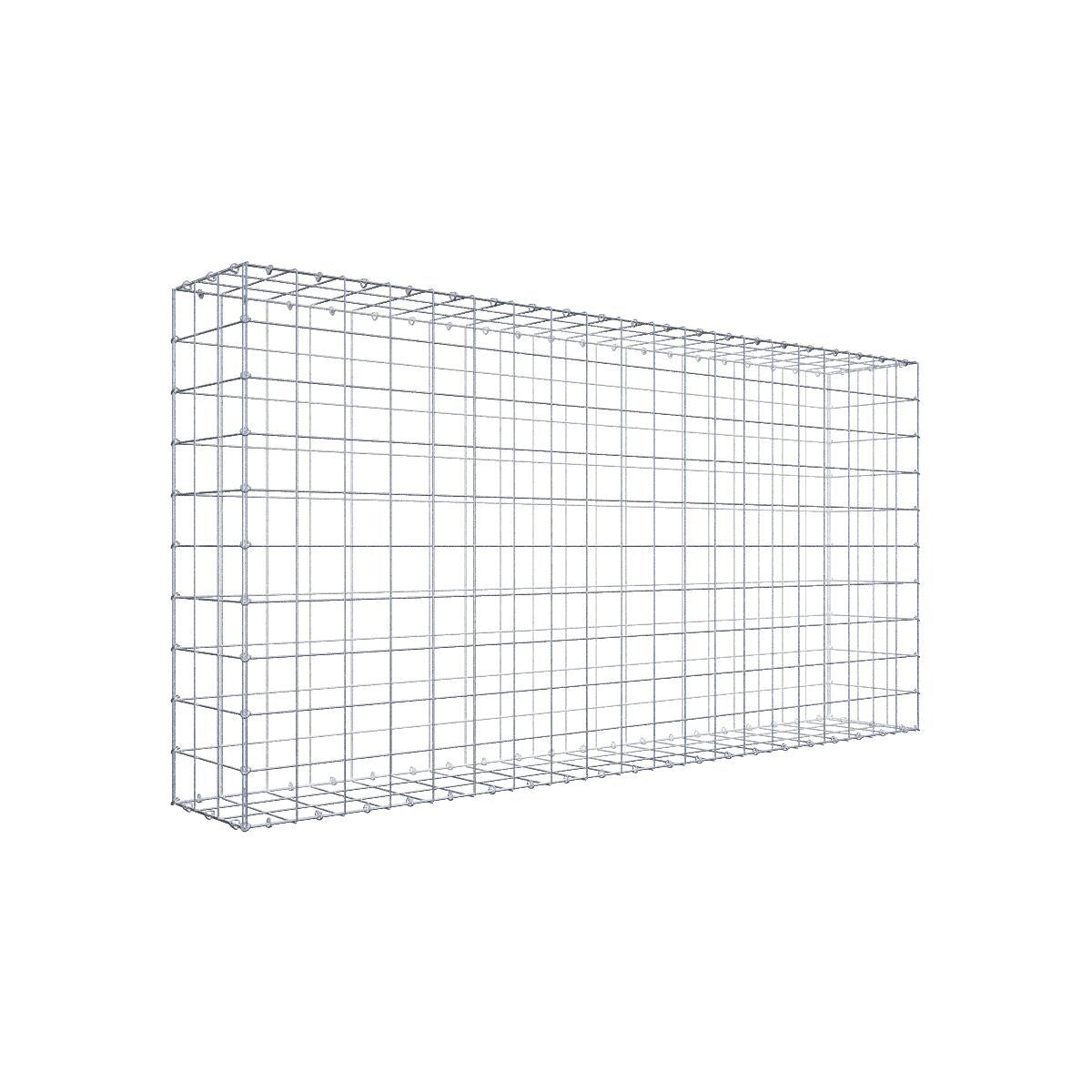 Gabion 200 cm x 100 cm x 30 cm (L x H x P), mailles 10 x 10 cm, Anneaux en C - Ø4mm Fil Galva ...